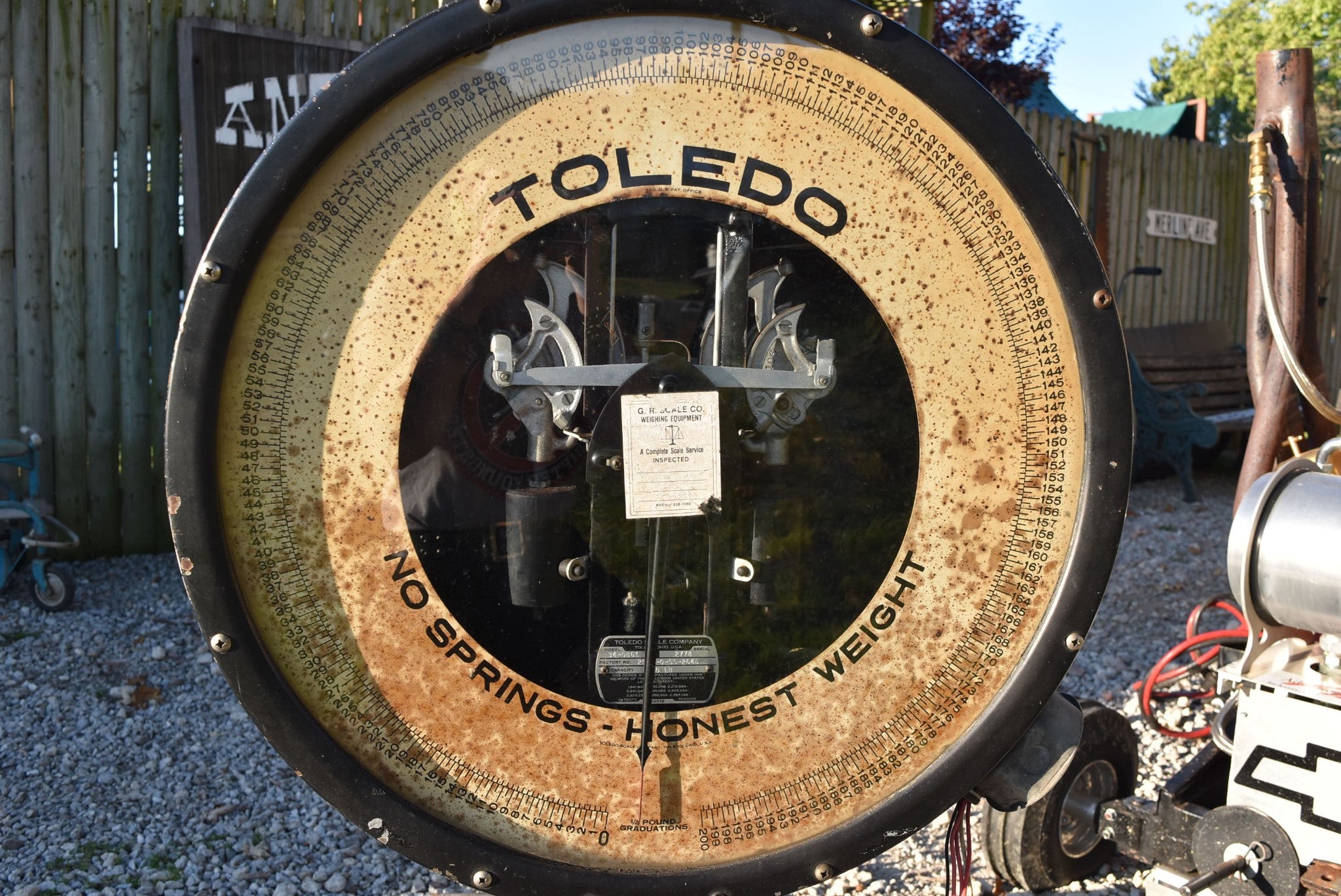 Vintage Toledo 200 lb Scale Black Model 34-0861 JR Tested Working Deco ...