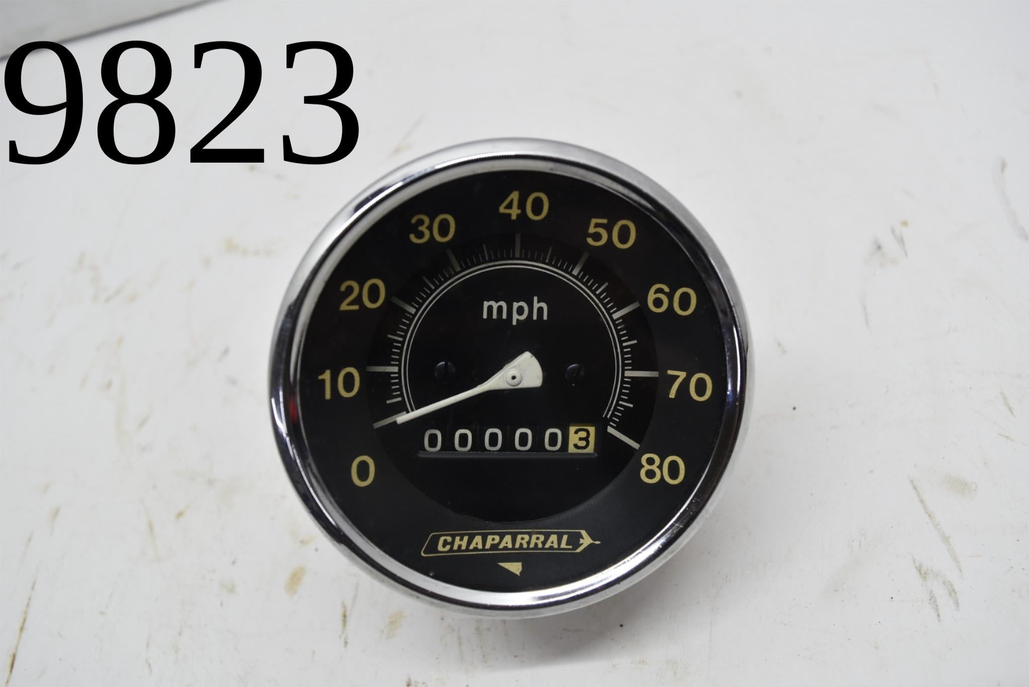 VINTAGE CHAPARRAL 80 MPH SPEEDOMETER GAUGE GAGE SPEEDO INSTRUMENT SNOW ...
