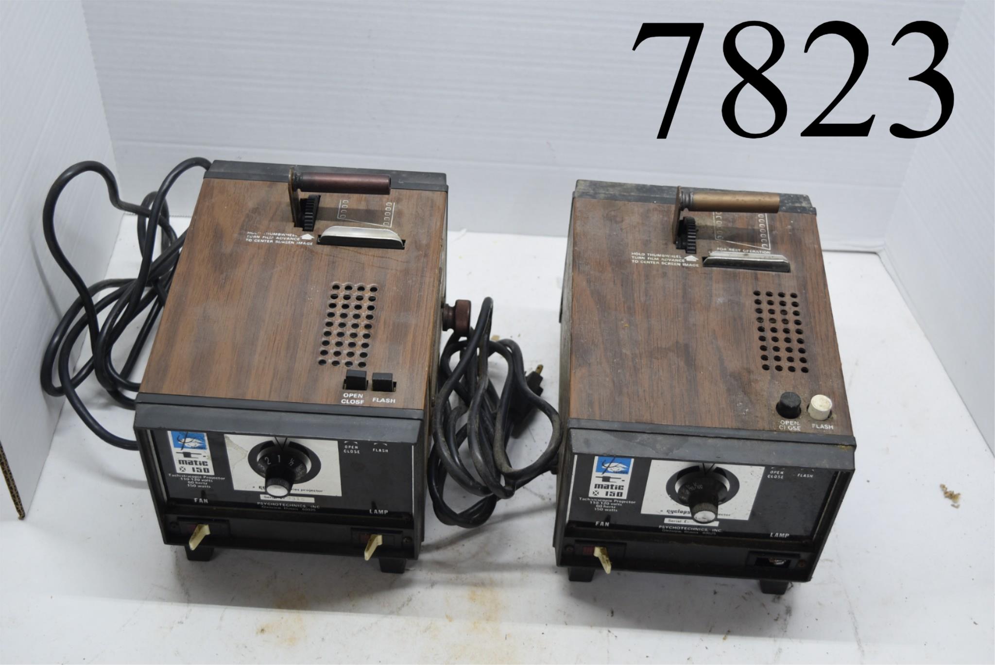 Cyclops T-Matic x 150 Tachistiscopic projector Pair Electronics Pyrote ...