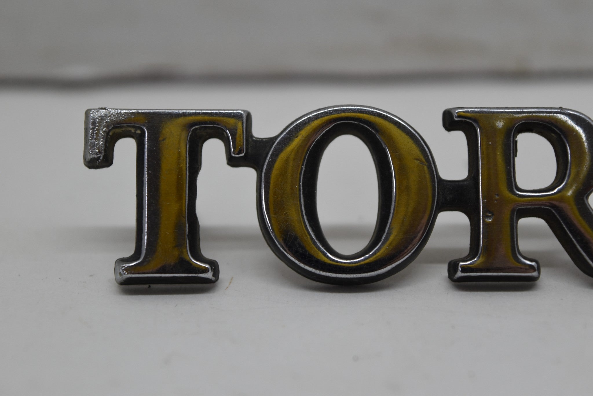 1972 1973 1974 Ford Gran Torino Sport Script Emblem Badge 72 73 74 Tri ...
