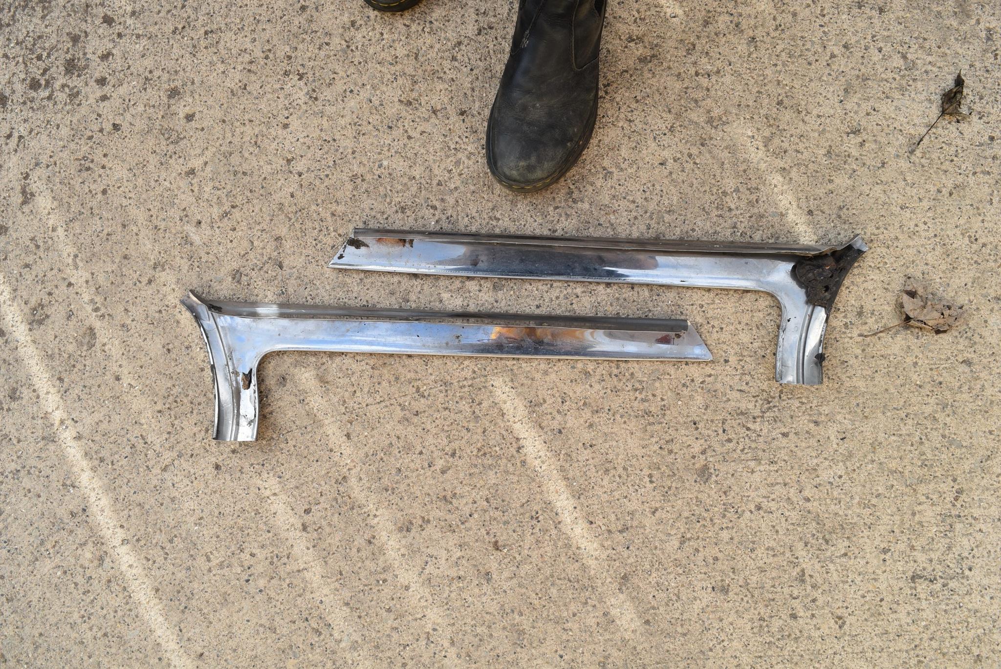 1964 Ford Galaxie 500 Fastback Left Right Windshield Trim A Pillar Ext ...