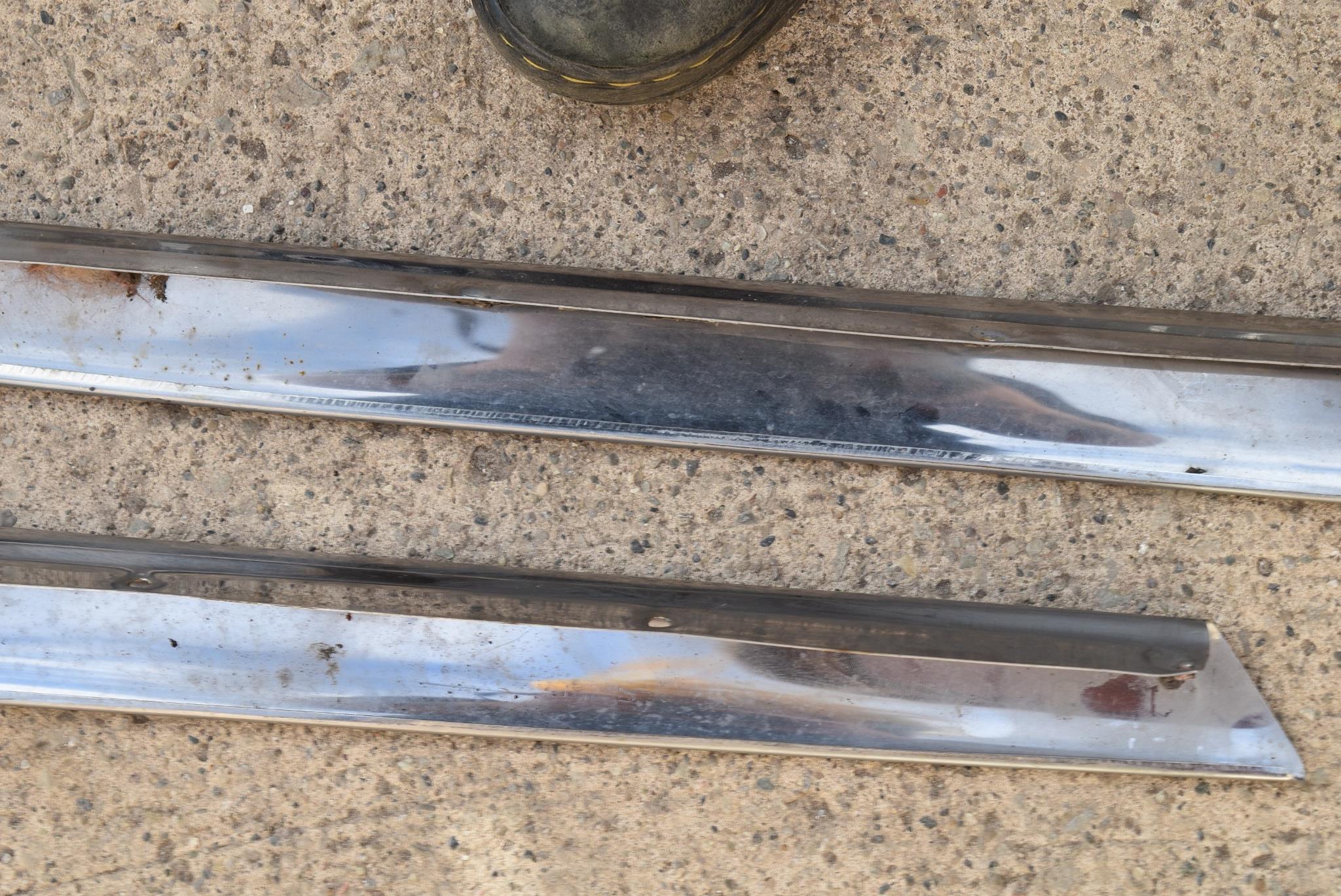 1964 Ford Galaxie 500 Fastback Left Right Windshield Trim A Pillar Ext ...