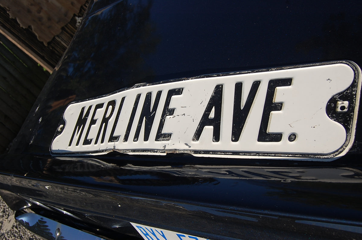 Vintage 1930's Street Sign Antique Embossed Metal– FatMan's Garage, LLC