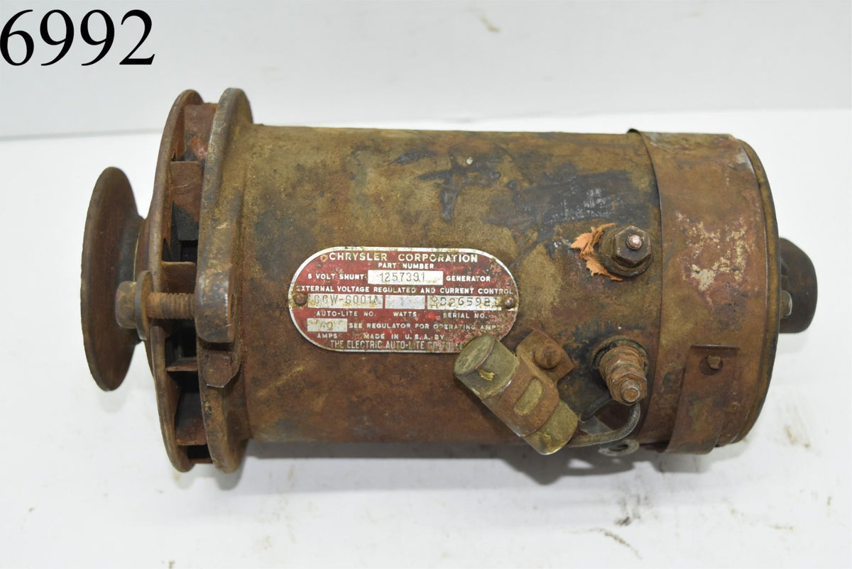 Chrysler Generator 1949 1950 1951 1952 MOPAR Auto-Lite 6V 49 50 51 52 ...