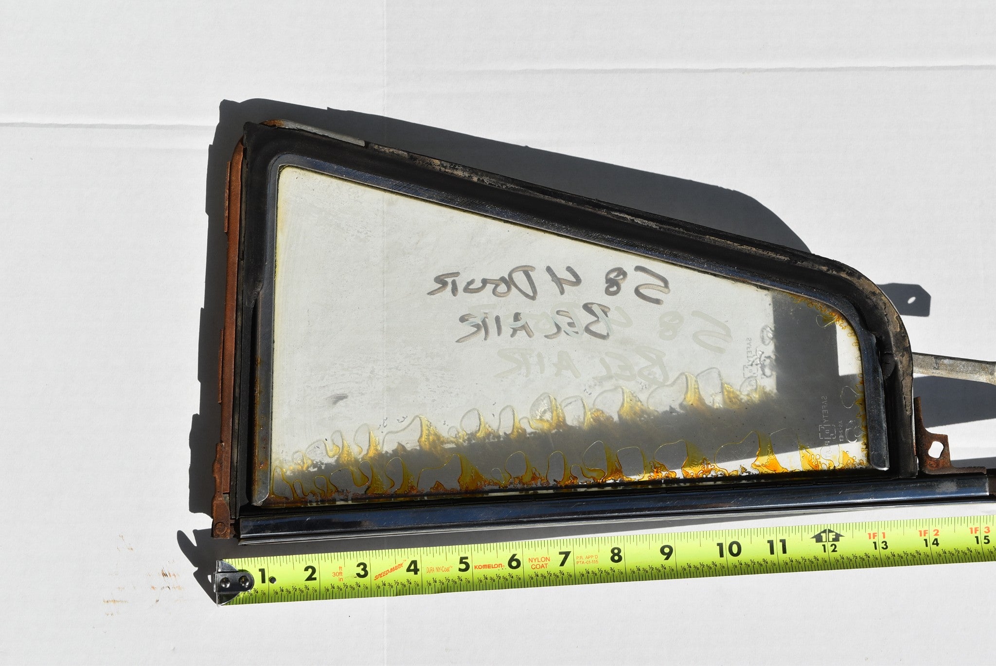 1958 Chevrolet Bel Air 4 Door Sedan LH Vent Window Glass Frame 58 Chev ...