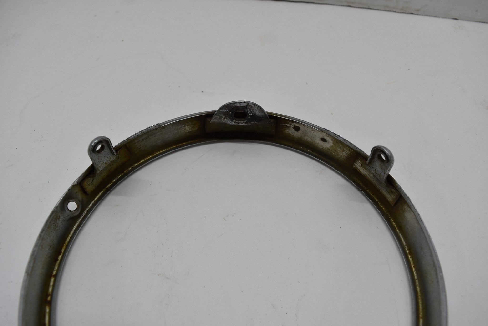 VINTAGE HONDA MOTORCYCLE CHROME HEADLAMP BEZEL RIM RING STANLEY 001 12 ...