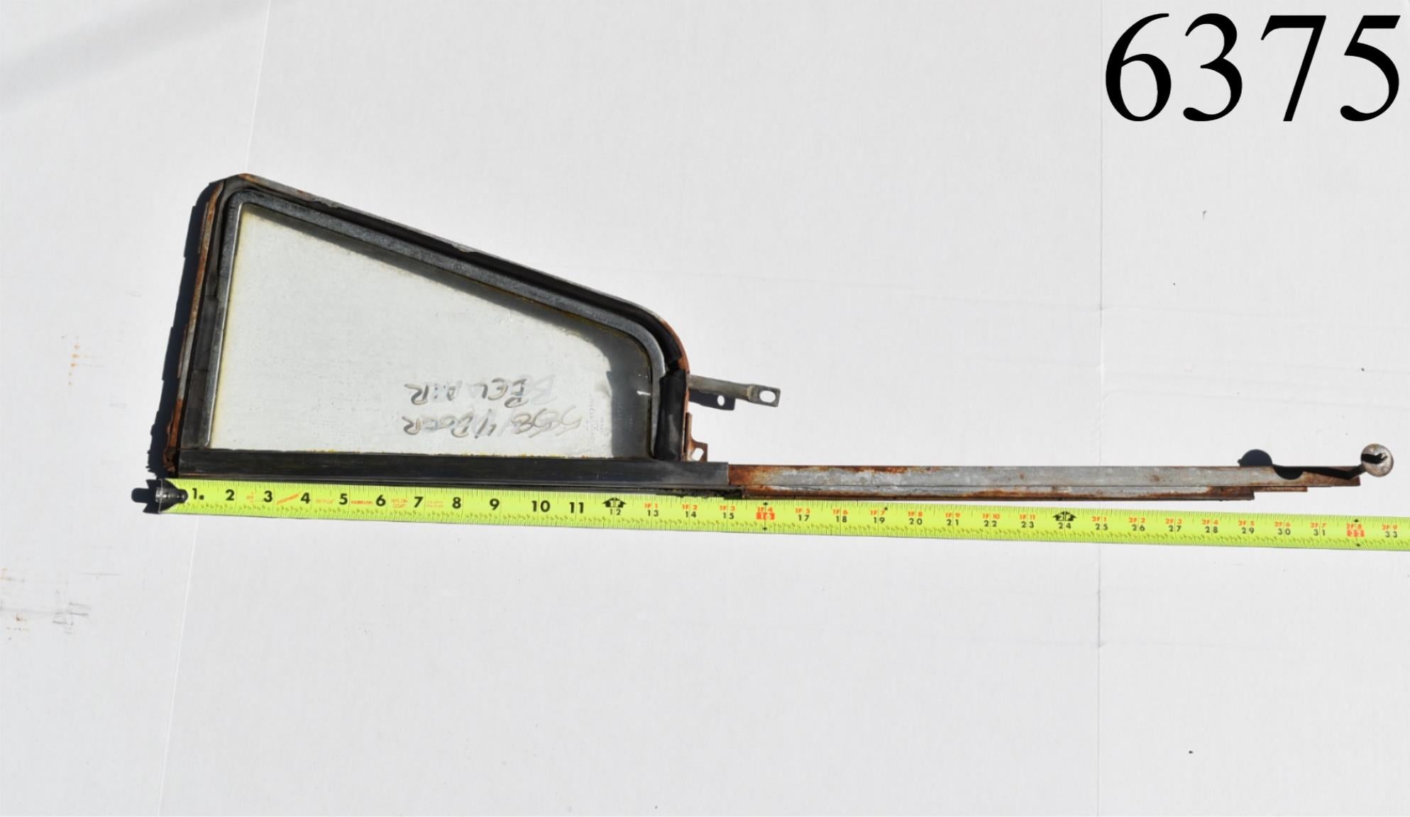 1958 Chevrolet Bel Air 4 Door Sedan RH Vent Window Glass Frame 58 Chev ...