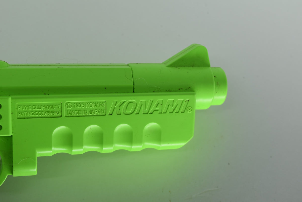 Konami Gun PS1 Justifier Light Green Playstation 1 1995 Untested Vinta ...