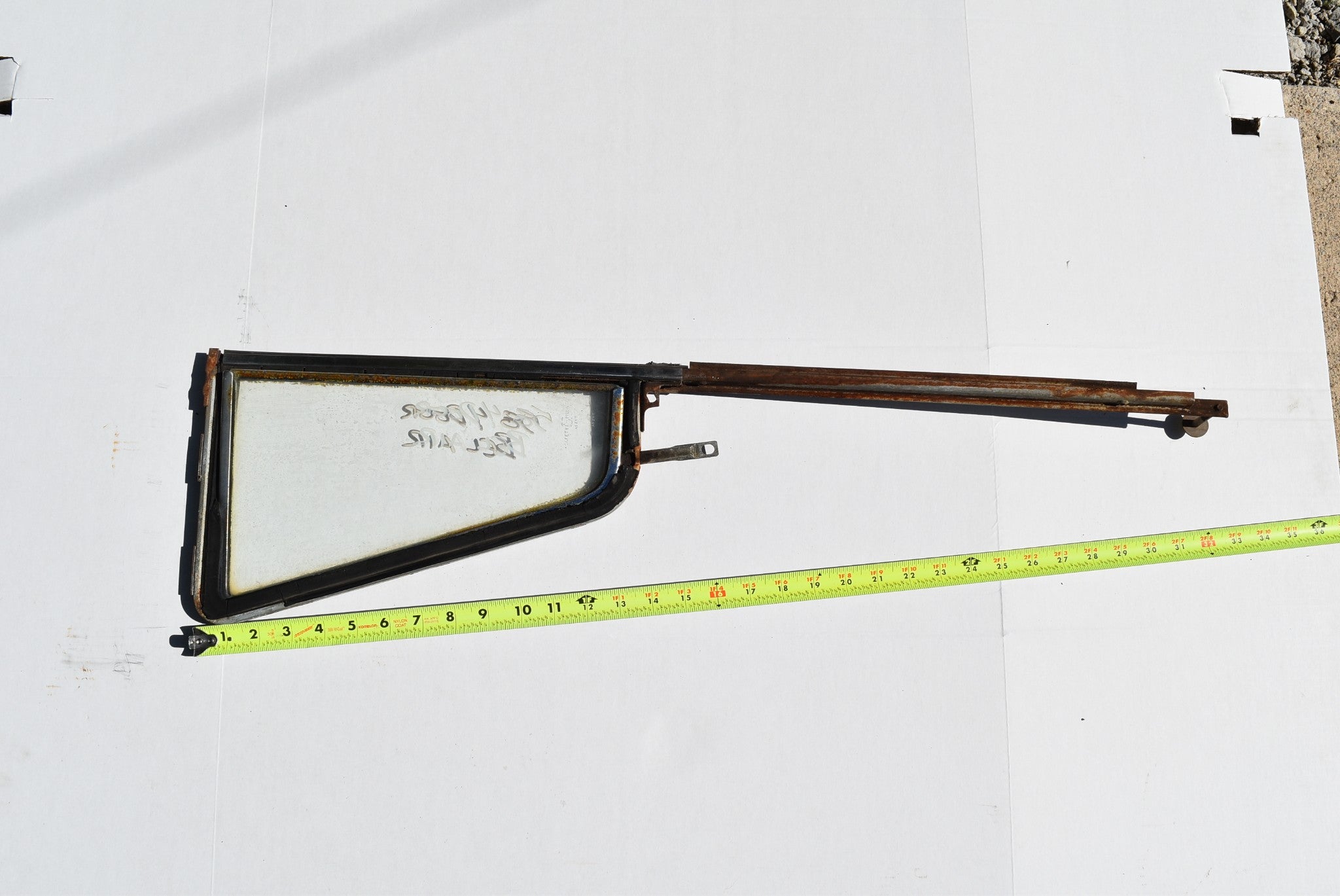 1958 Chevrolet Bel Air 4 Door Sedan RH Vent Window Glass Frame 58 Chev ...