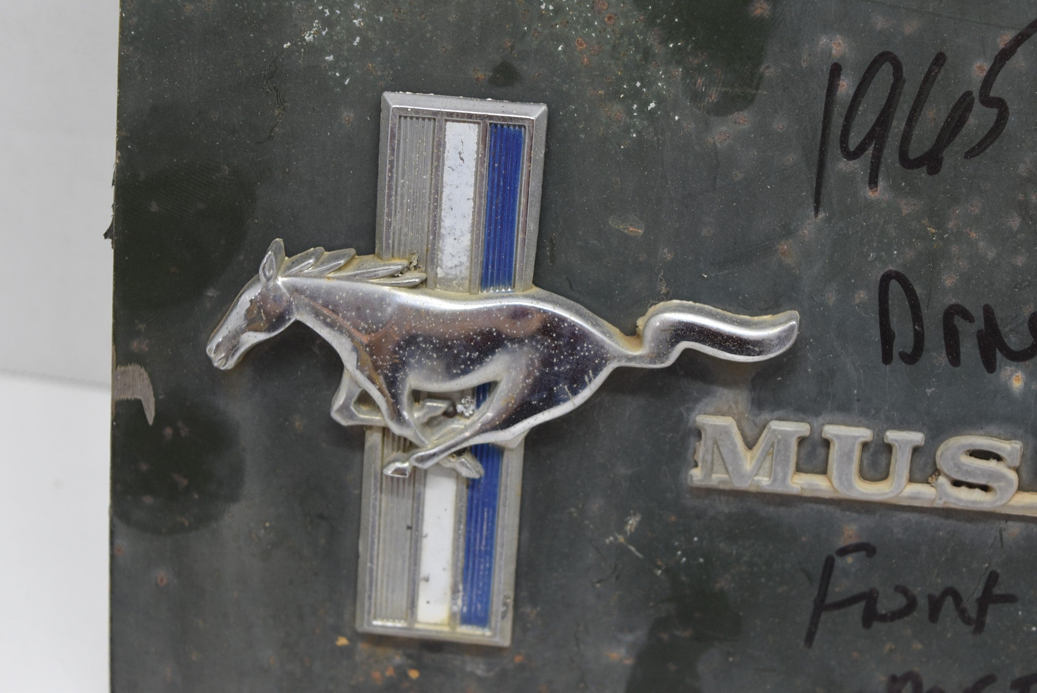 1965 65 FORD MUSTANG left driver OEM PONY Fender Emblem Script– FatMan ...
