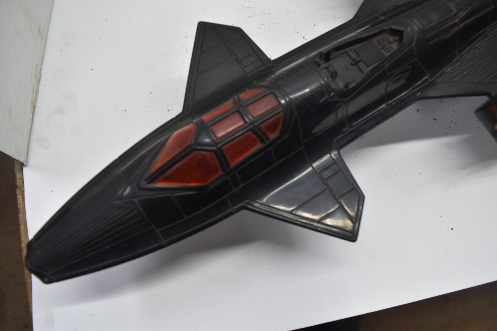 1986 Hasbro GI JOE Cobra Night Raven Jet Plane Incomplete Working Land ...