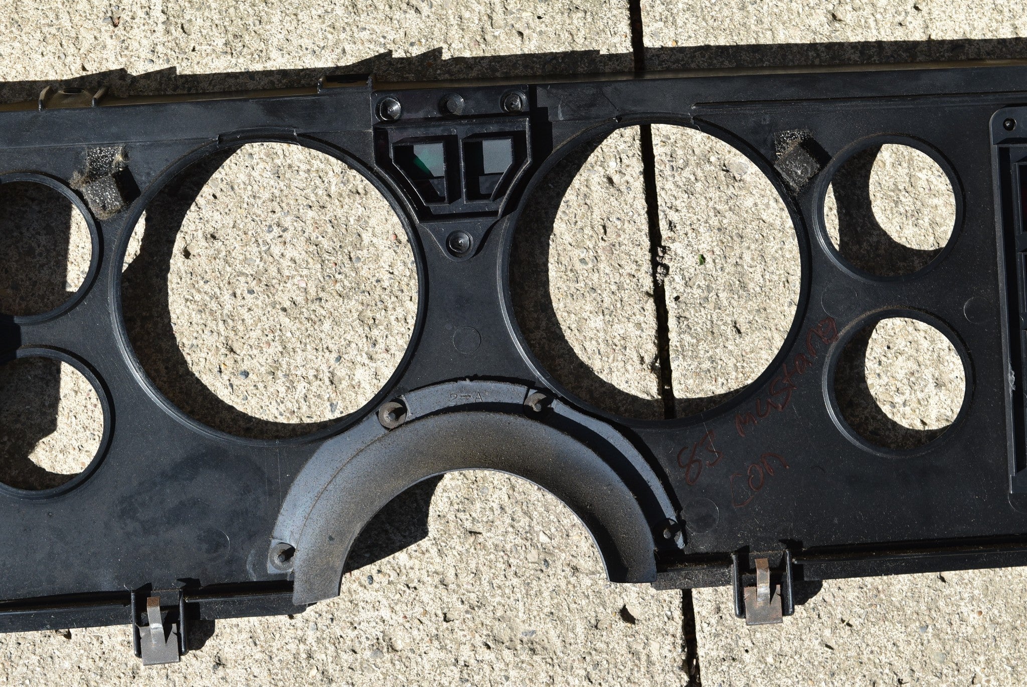 1979-1986 Ford Mustang Dash Instrument Cluster Cover Wood Grain OEM Or ...