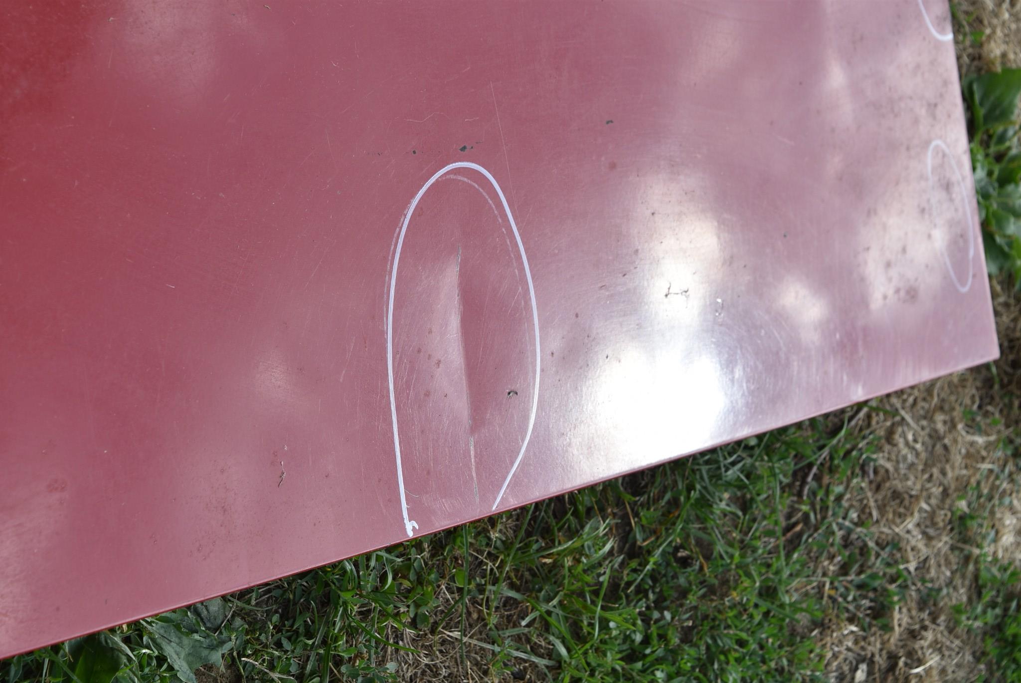 Original AMC Gremlin Hood Bolt On Red With Script Emblem– FatMan's ...