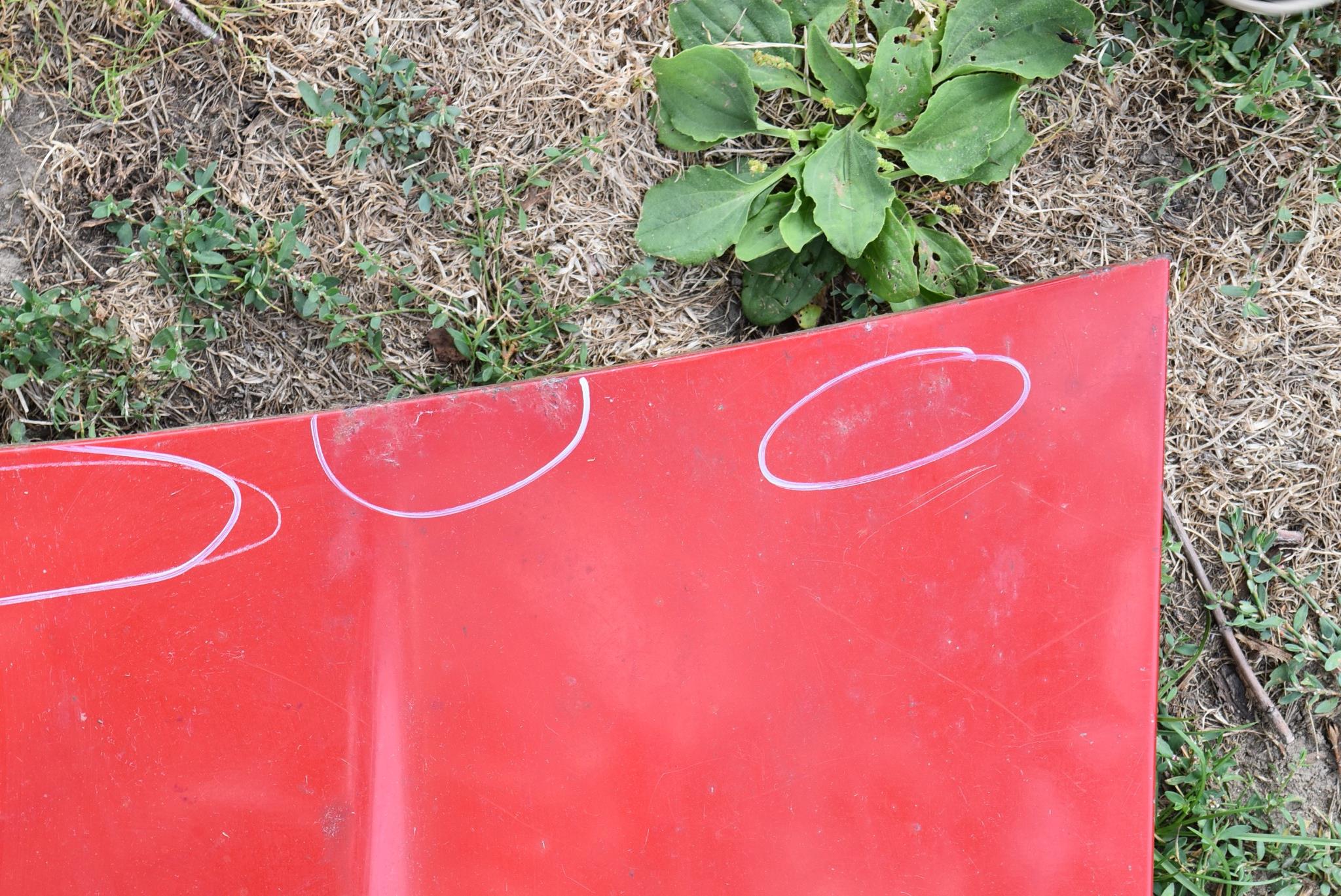 Original AMC Gremlin Hood Bolt On Red With Script Emblem– FatMan's ...