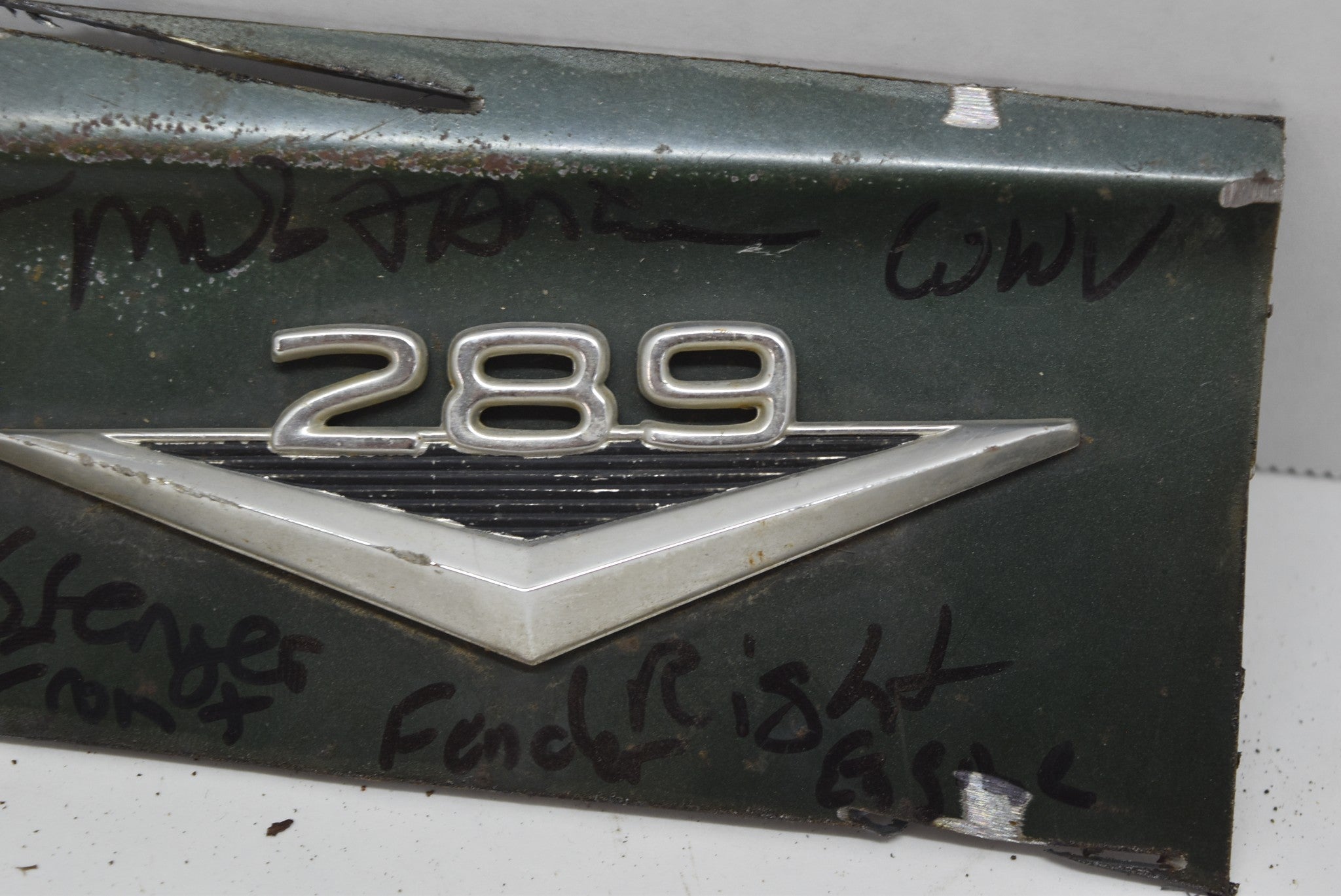 65 66 MUSTANG Original oem FORD 289 FENDER EMBLEMS right– FatMan's ...