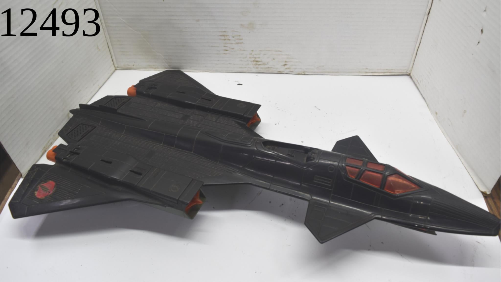 1986 Hasbro GI JOE Cobra Night Raven Jet Plane Incomplete Working Land ...