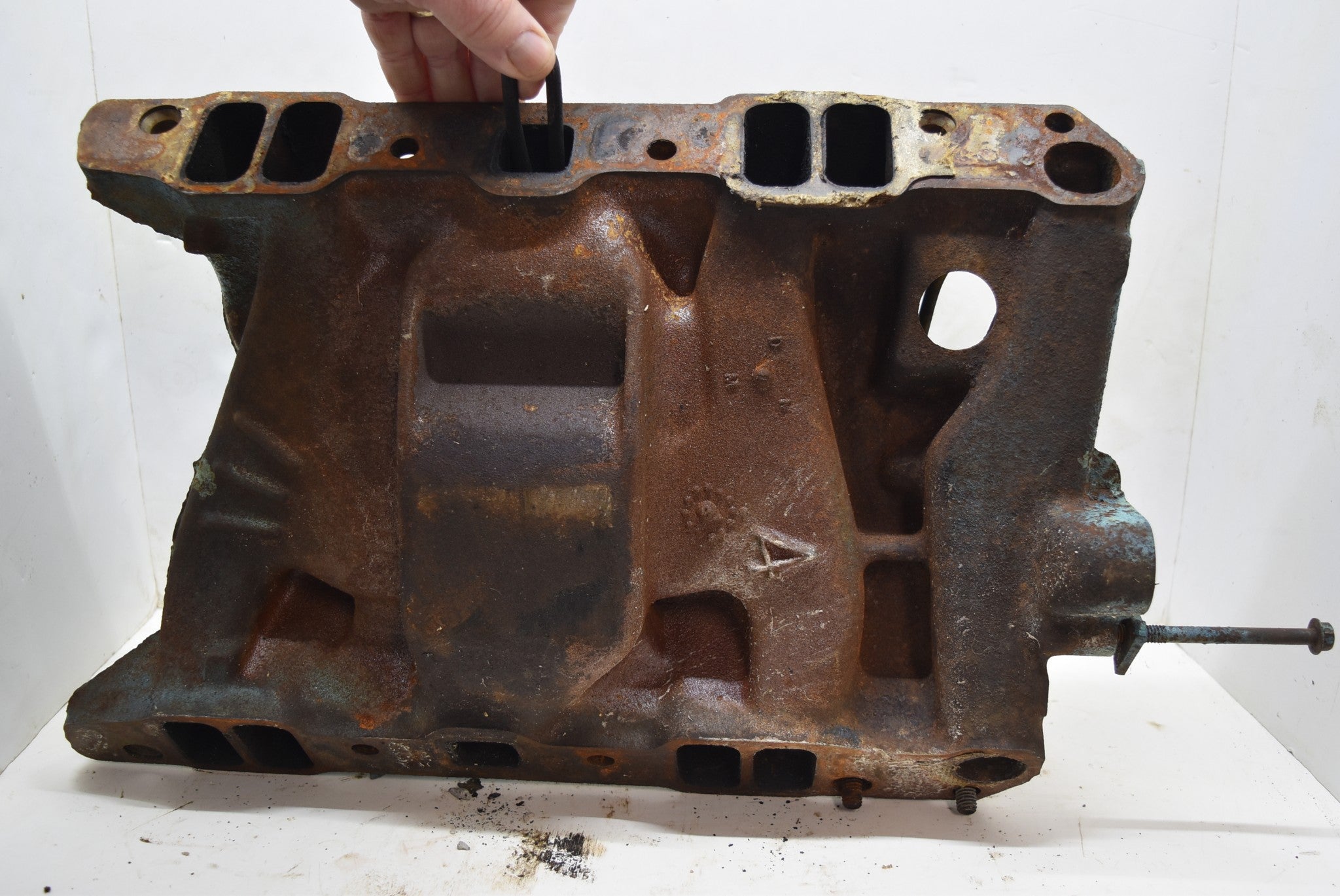 1976-1977 Pontiac 400 455 V8 4 BBL Intake Manifold Firebird Trans Am ...