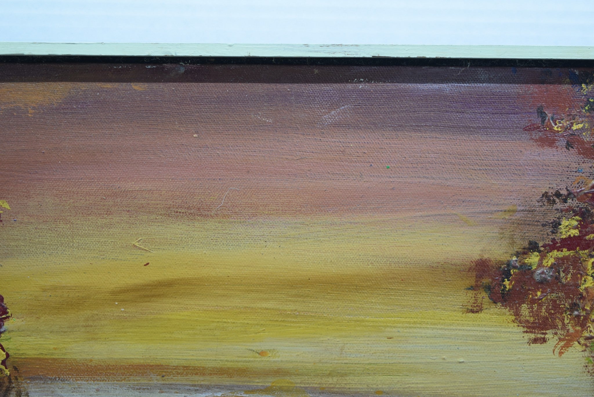 David Ellinger Landscape Painting On Canvas Acrylic Oil Waterfall Autu ...