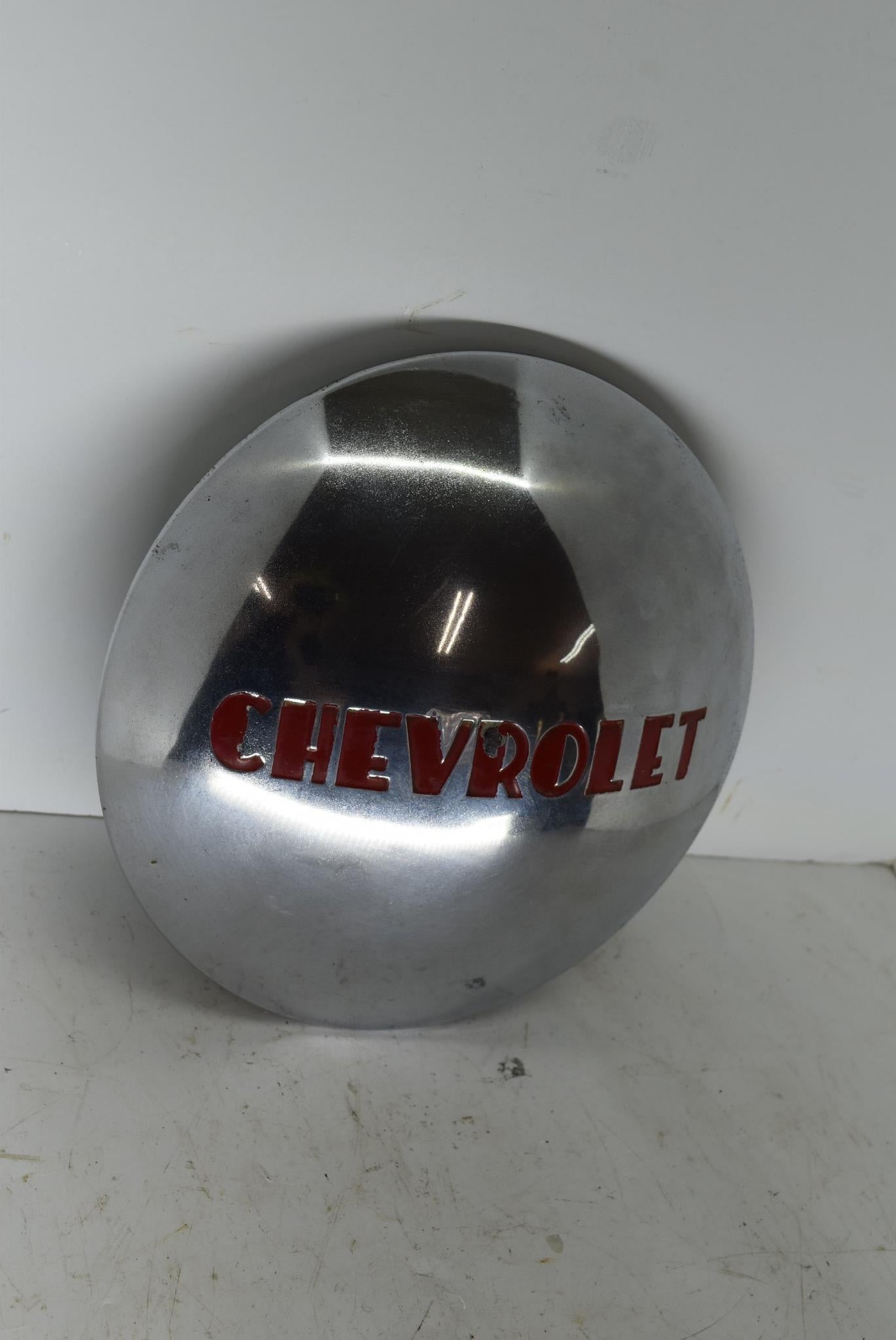 1947-1953 Chevy 1/2 Ton Truck HubCap Dog Dish OEM Original "R" Chipped ...