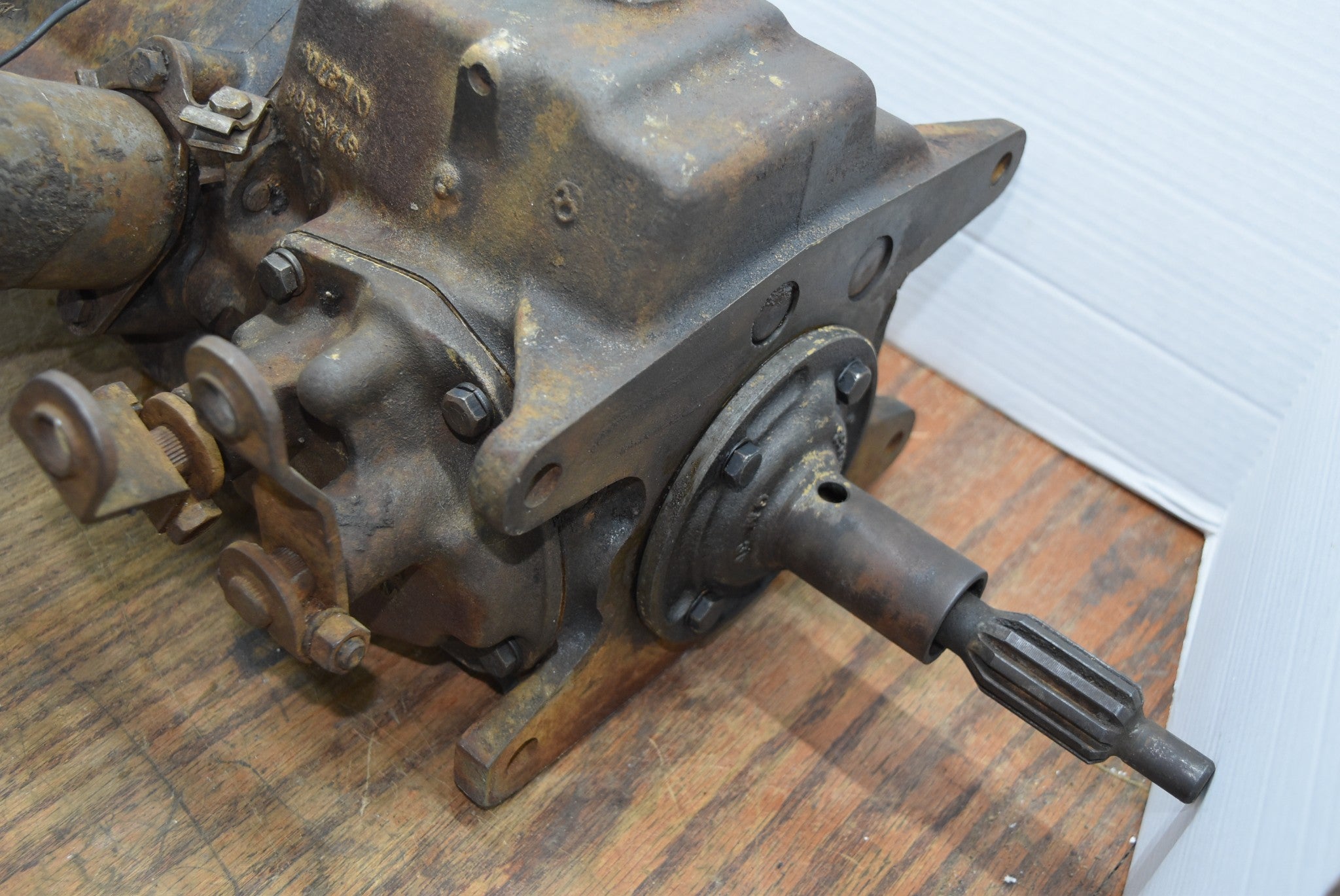 Muncie 319 Transmission with Borg Warner R10 K Overdrive 3 Speed Chevy ...