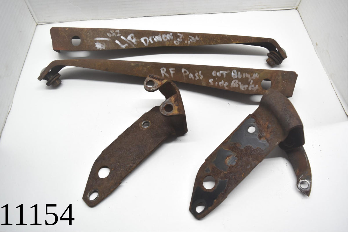 1956 CHEVY CHEVROLET BEL AIR REAR BUMPER BRACKETS MOUNT 56 NOMAD ...