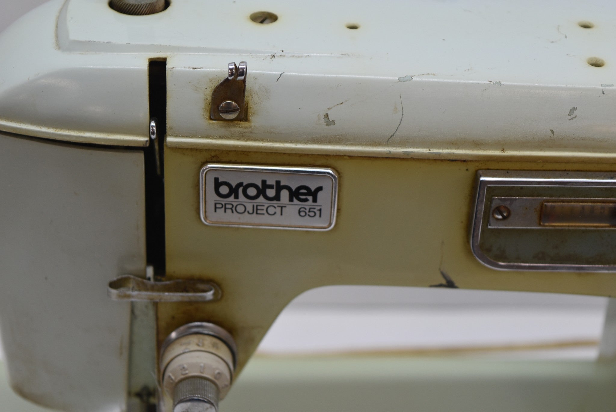 brother project 651 vintage sewing machine runs parts j a 28 l86608127 ...