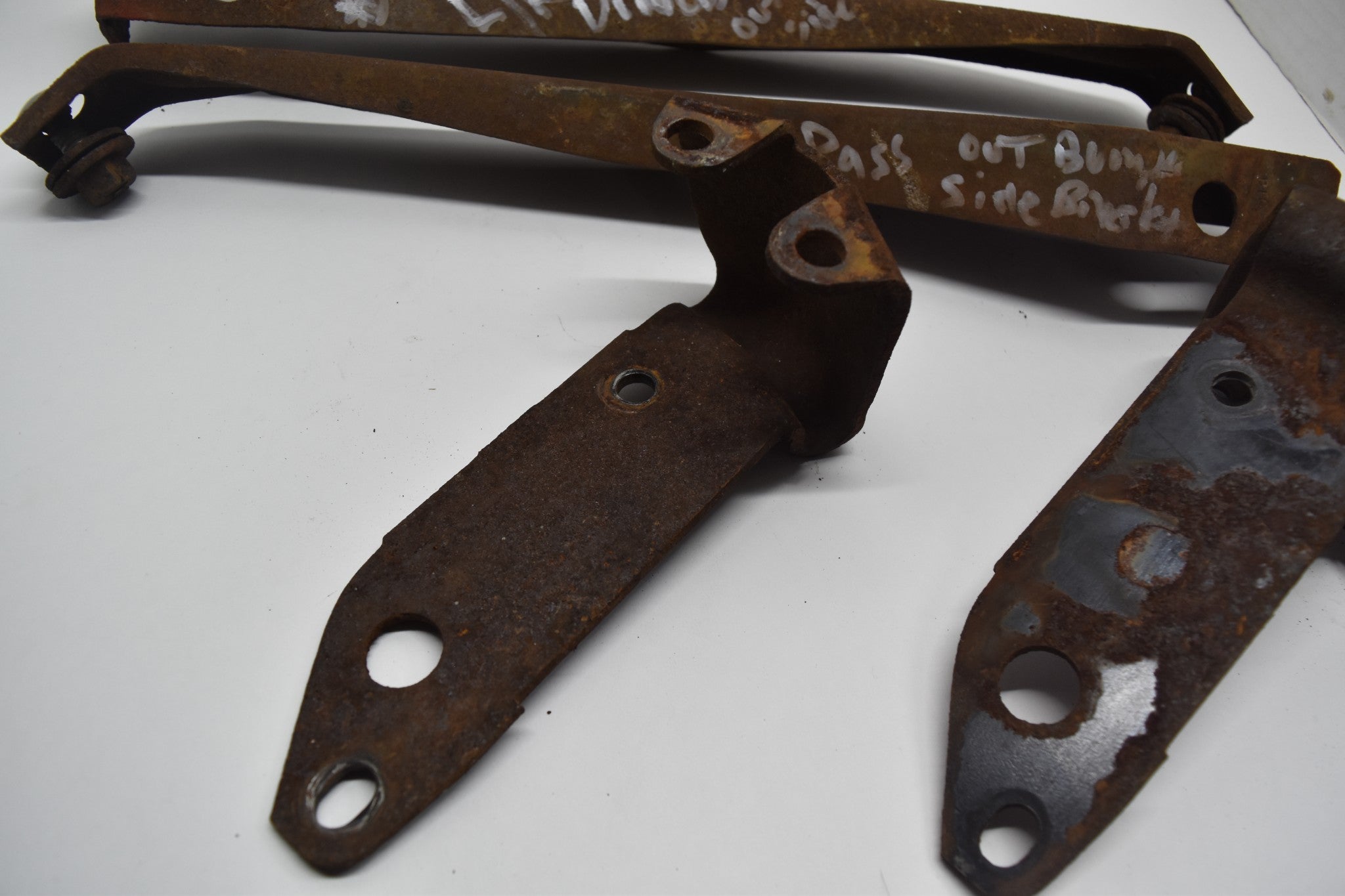 1956 CHEVY CHEVROLET BEL AIR REAR BUMPER BRACKETS MOUNT 56 NOMAD ...