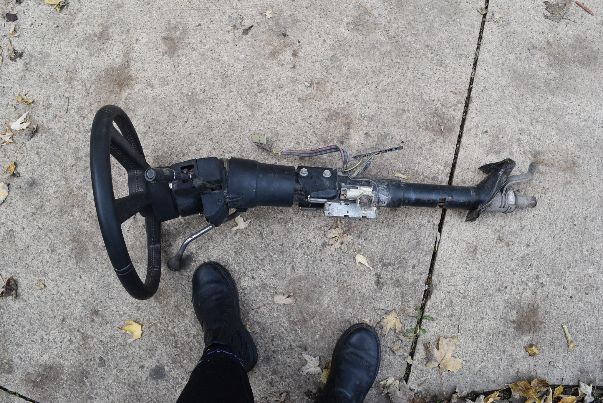 1984 1991 Chevy GMC Van Tilt Steering Column W Steering Wheel No Key C ...