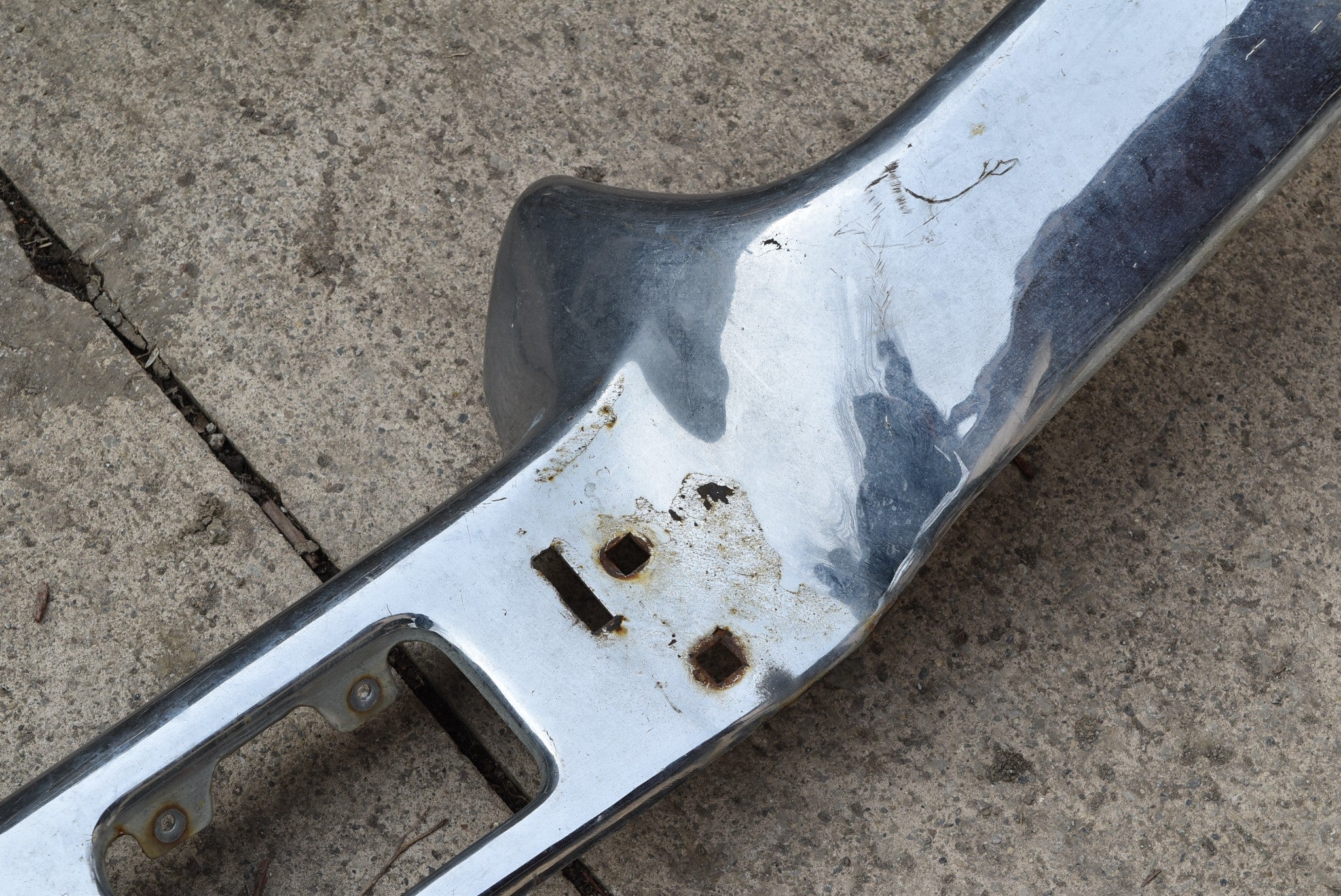 1972 72 Ford Gran Torino Sport GTS Front Bumper Ranchero Straight OEM ...