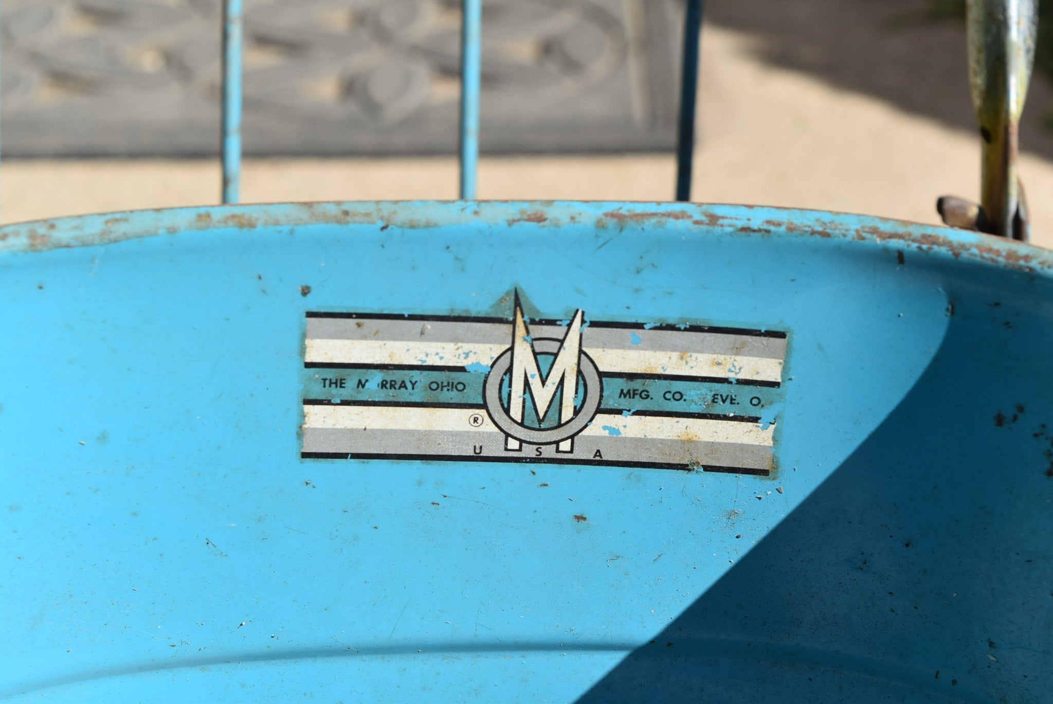 Taylor Tot Murray Go Round Vintage Stroller Blue Metal Wood With Foot – FatMan's Garage, LLC