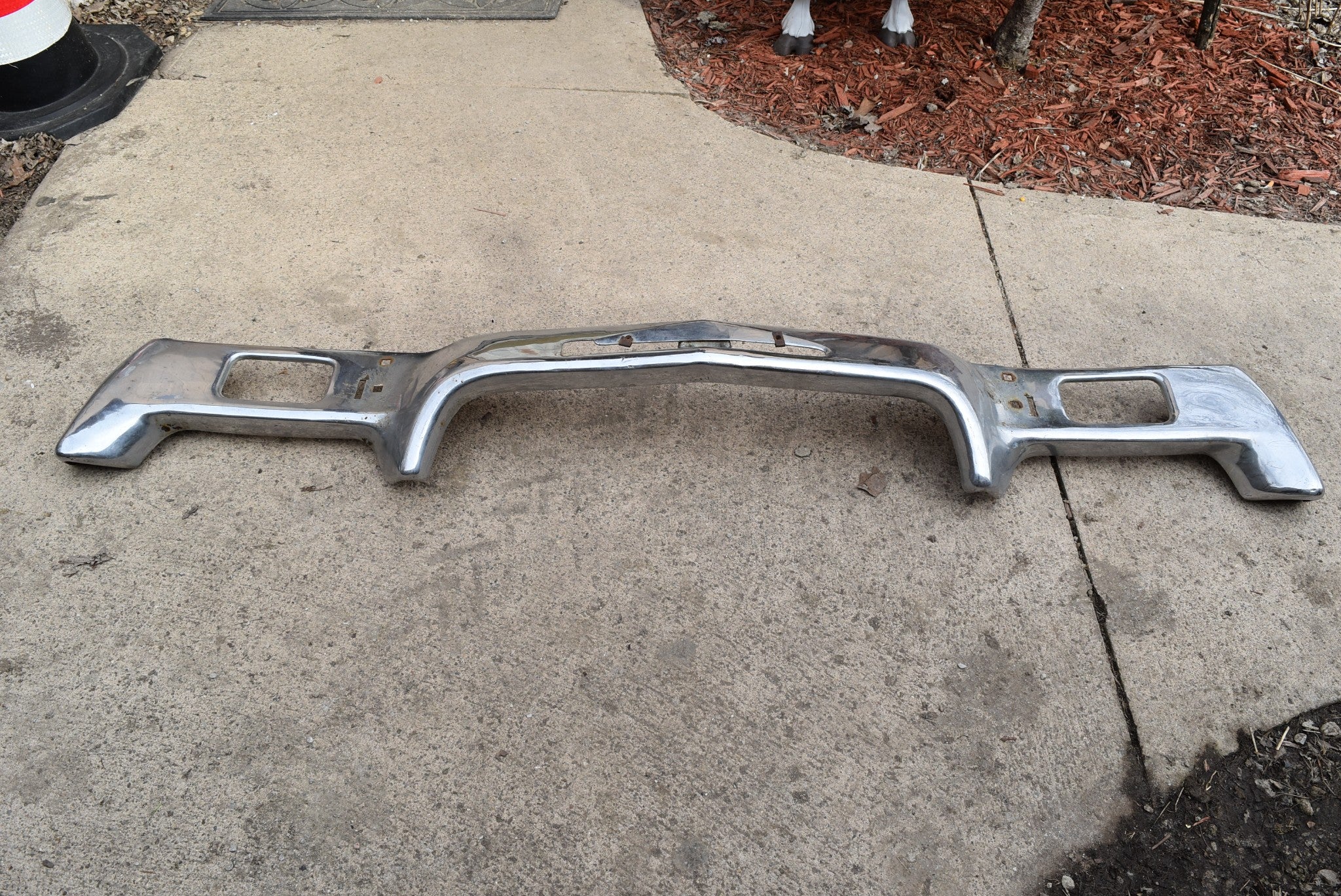 1972 72 Ford Gran Torino Sport GTS Front Bumper Ranchero Straight OEM ...