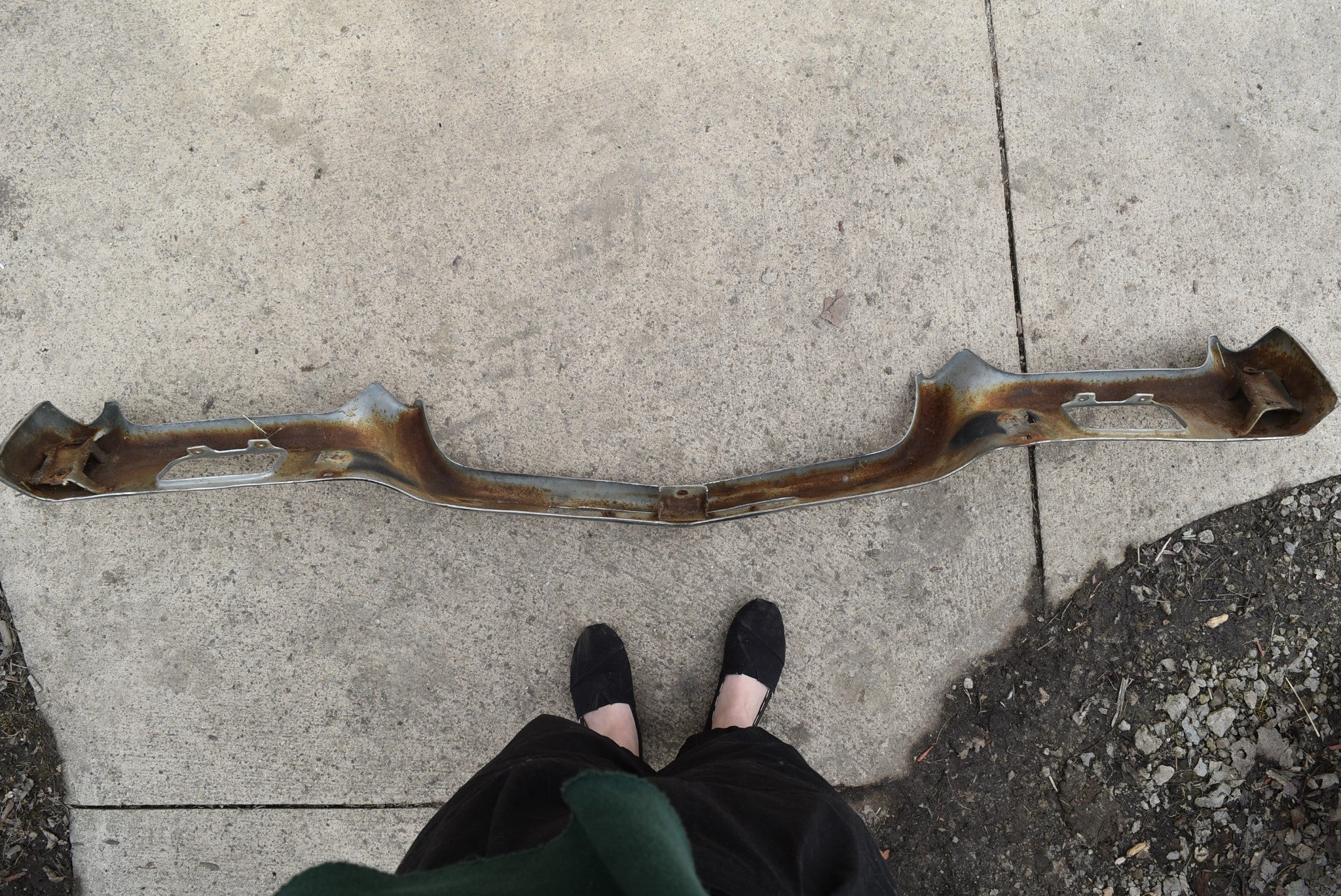 1972 72 Ford Gran Torino Sport GTS Front Bumper Ranchero Straight OEM ...