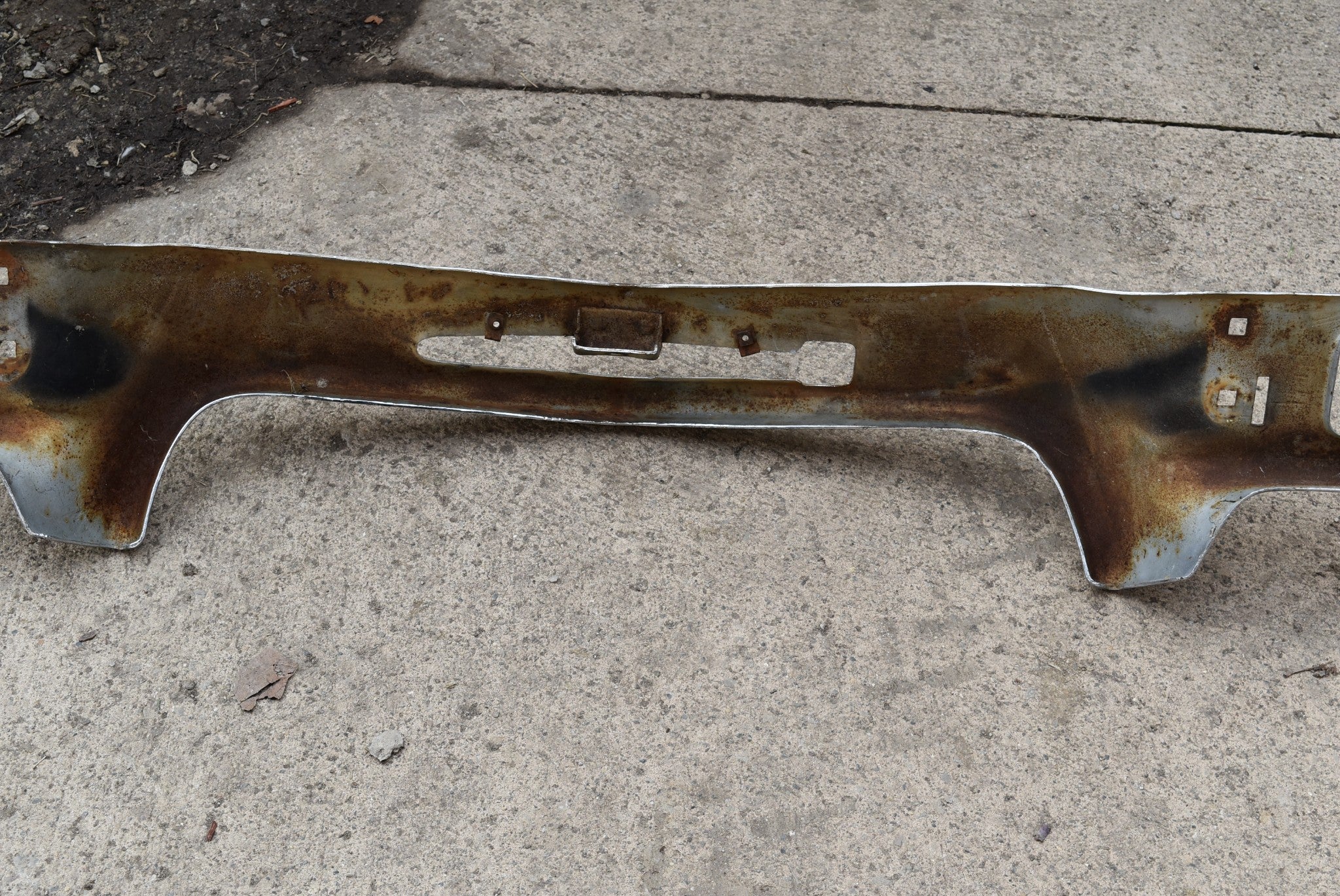 1972 72 Ford Gran Torino Sport GTS Front Bumper Ranchero Straight OEM ...