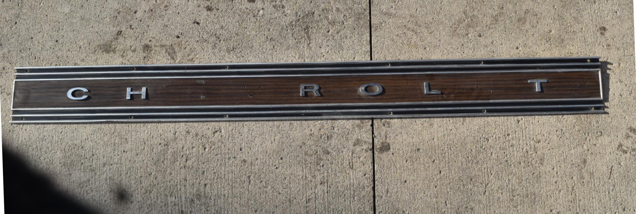 1969-1972 Chevy Truck Tailgate Trim Chevrolet Molding Original OEM 69 ...