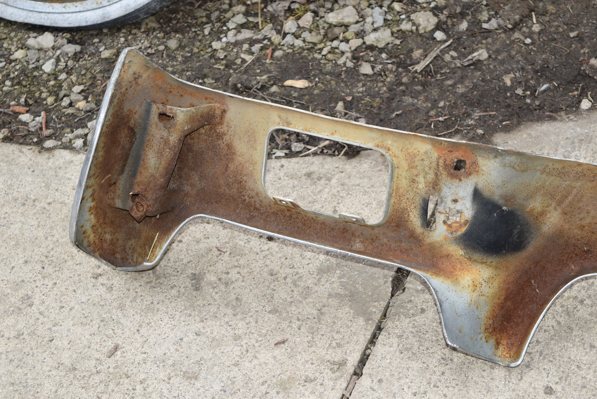 1972 72 Ford Gran Torino Sport GTS Front Bumper Ranchero Straight OEM ...