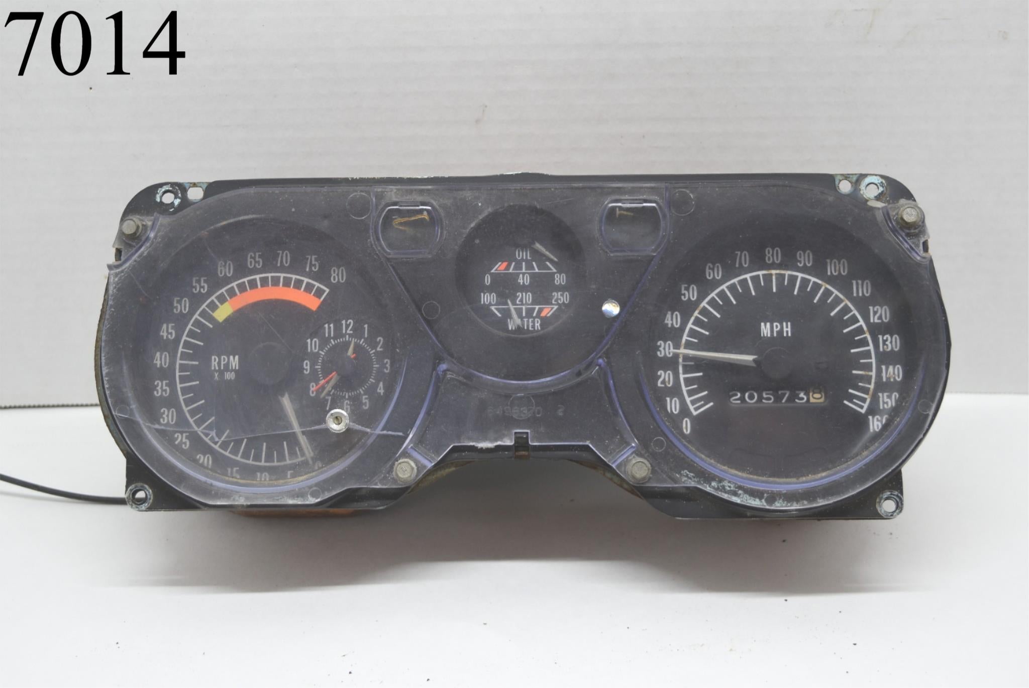 1970 73 Pontiac Firebird Trans Am Dash Gauge Cluster 100 MPH SPEEDO 8K ...