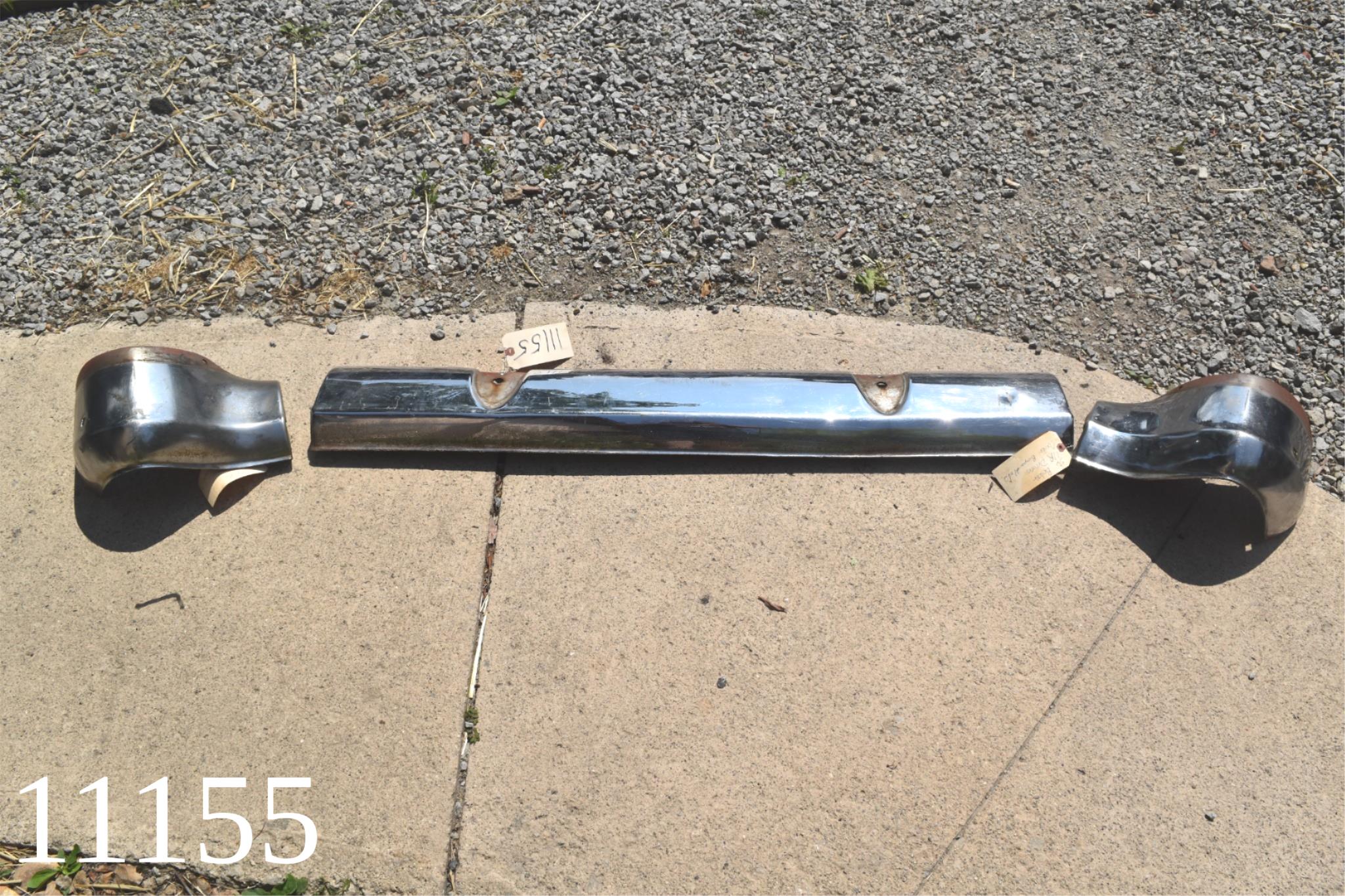 1956 CHEVY CHEVROLET REAR CENTER ENDS BUMPER BEL AIR SEDAN 150 210 56 ...