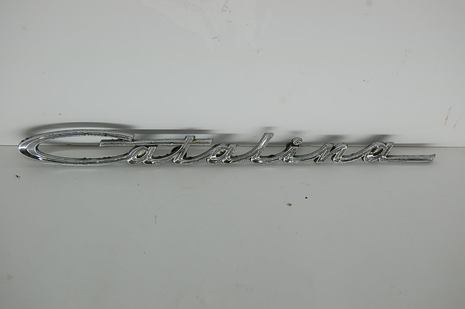 1963 Pontiac Catalina Script Emblem Original Chrome Metal GM– FatMan's ...
