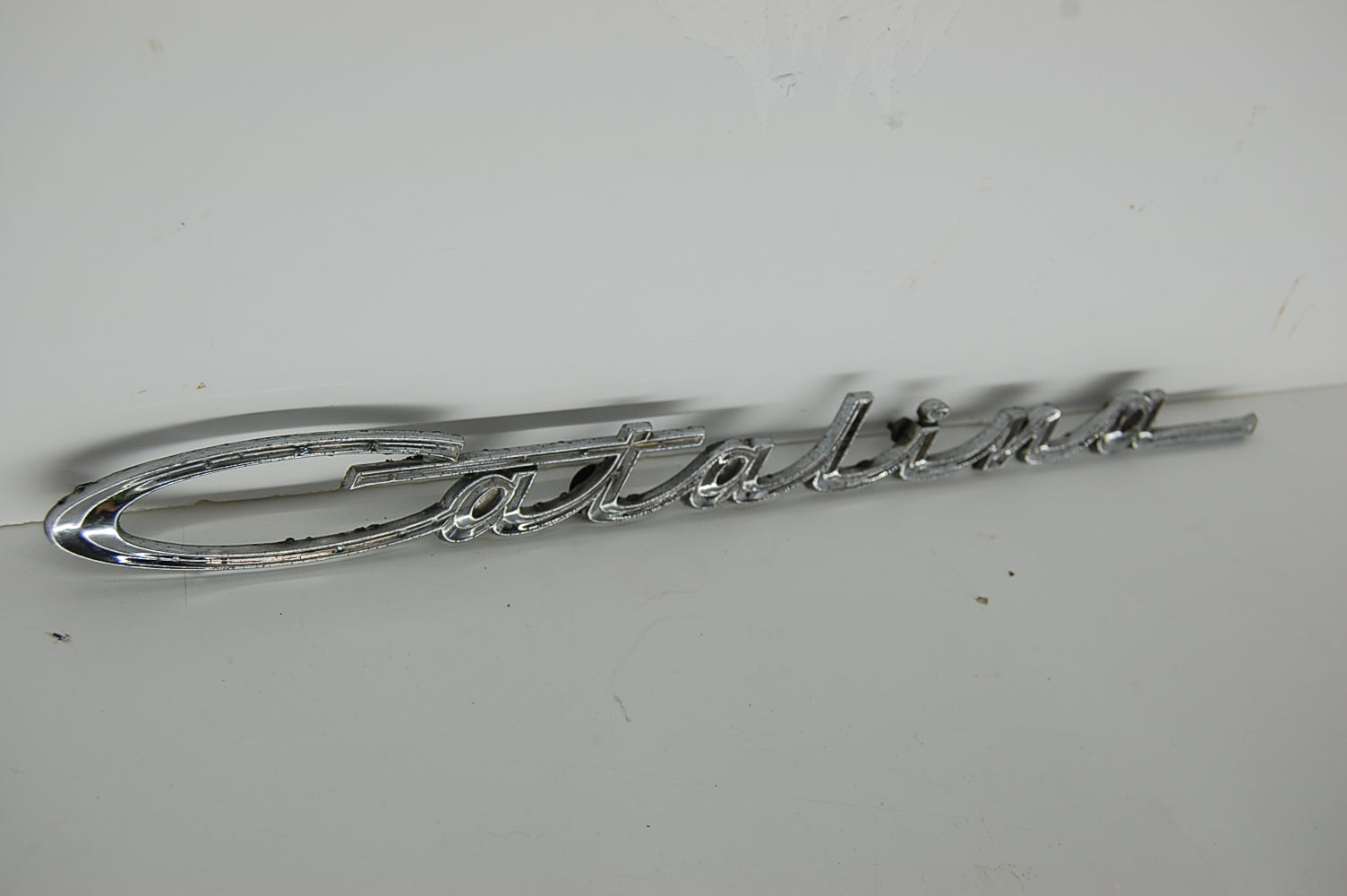 1963 Pontiac Catalina Script Emblem Original Chrome Metal GM– FatMan's ...