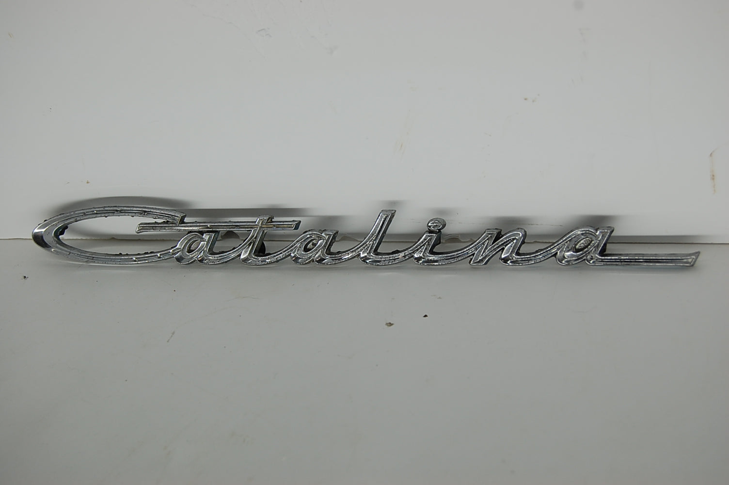 1963 Pontiac Catalina Script Emblem Original Chrome Metal GM– FatMan's ...