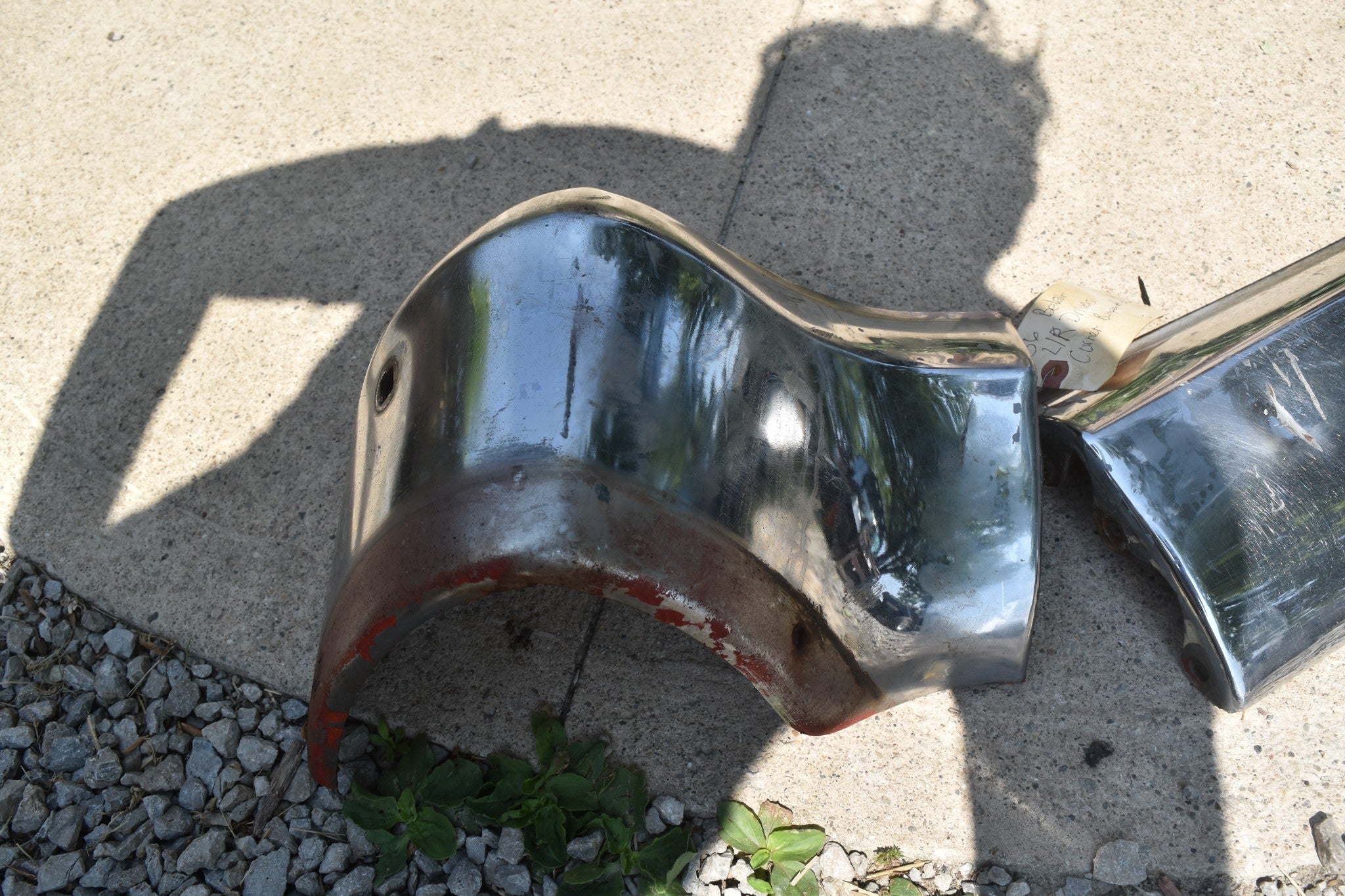 1956 CHEVY CHEVROLET REAR CENTER ENDS BUMPER BEL AIR SEDAN 150 210 56 ...