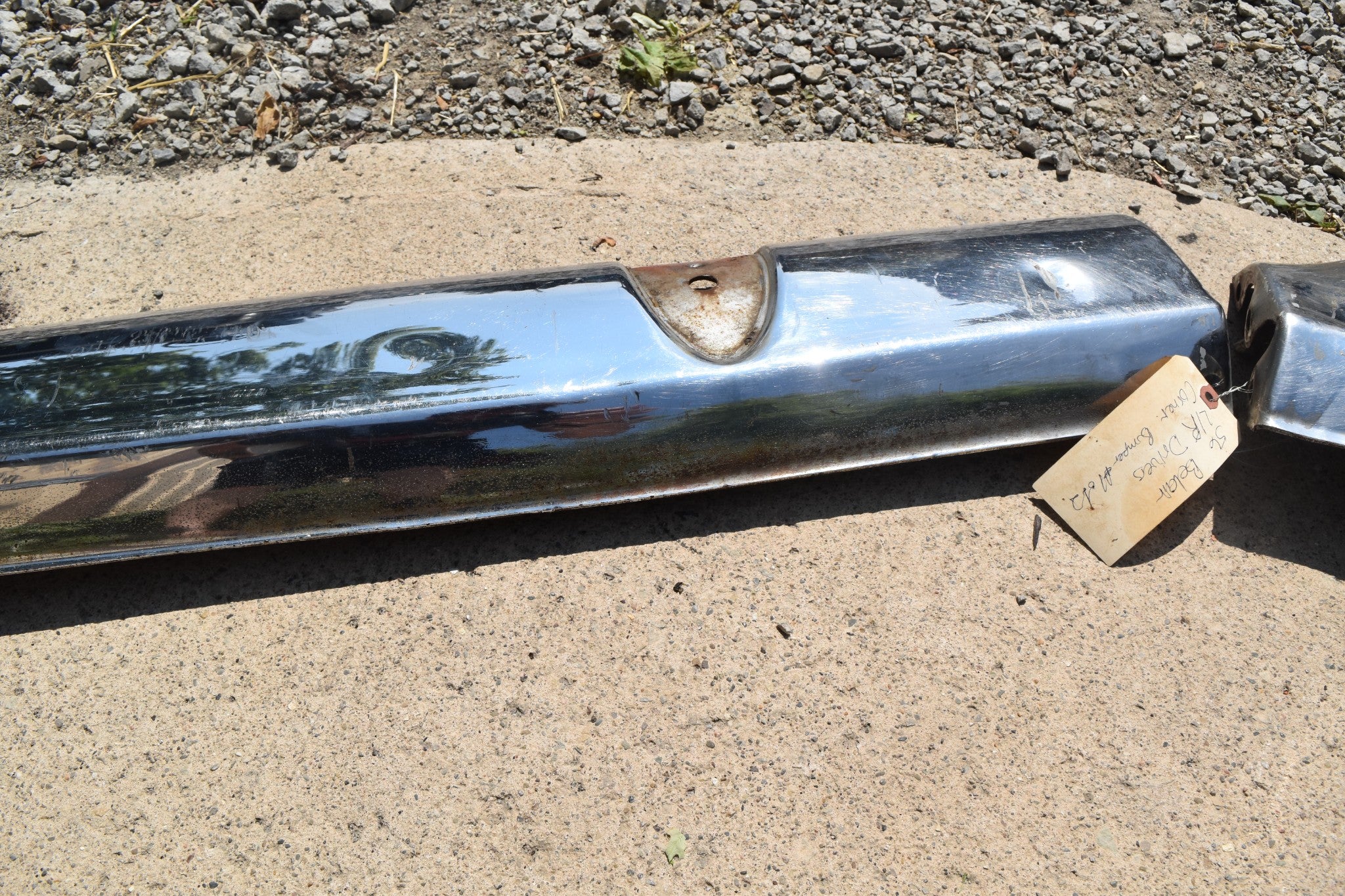 1956 CHEVY CHEVROLET REAR CENTER ENDS BUMPER BEL AIR SEDAN 150 210 56 ...