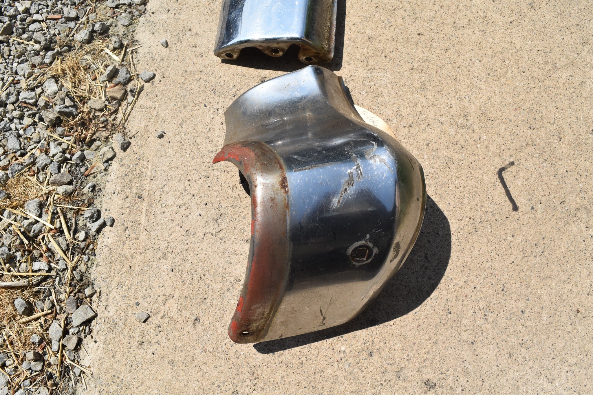 1956 CHEVY CHEVROLET REAR CENTER ENDS BUMPER BEL AIR SEDAN 150 210 56 ...