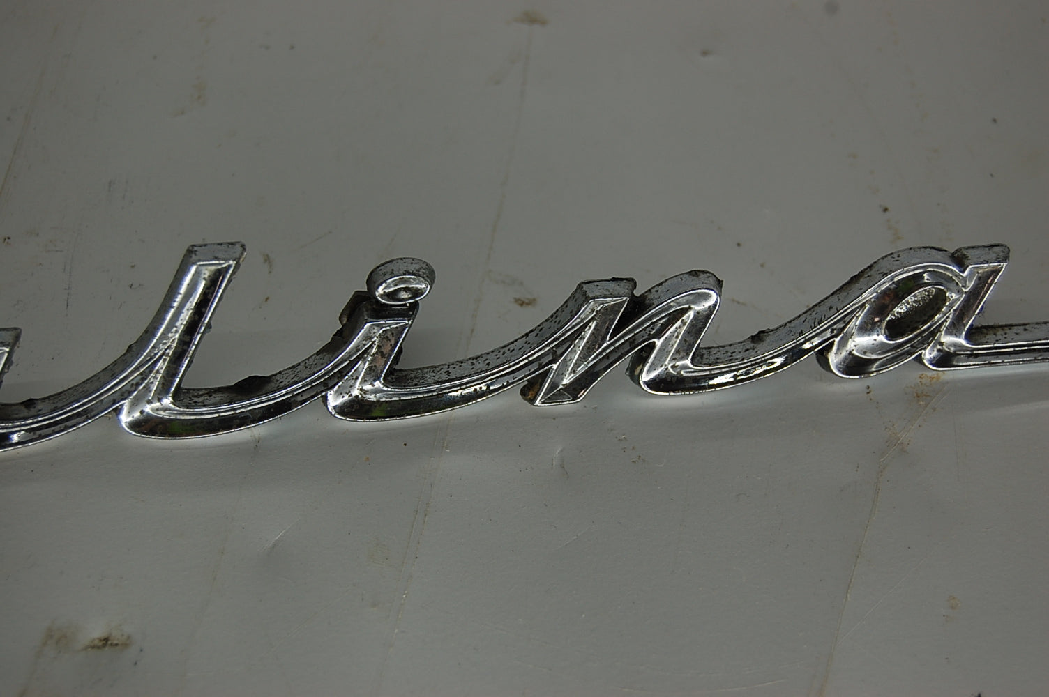 1963 Pontiac Catalina Script Emblem Original Chrome Metal GM– FatMan's ...