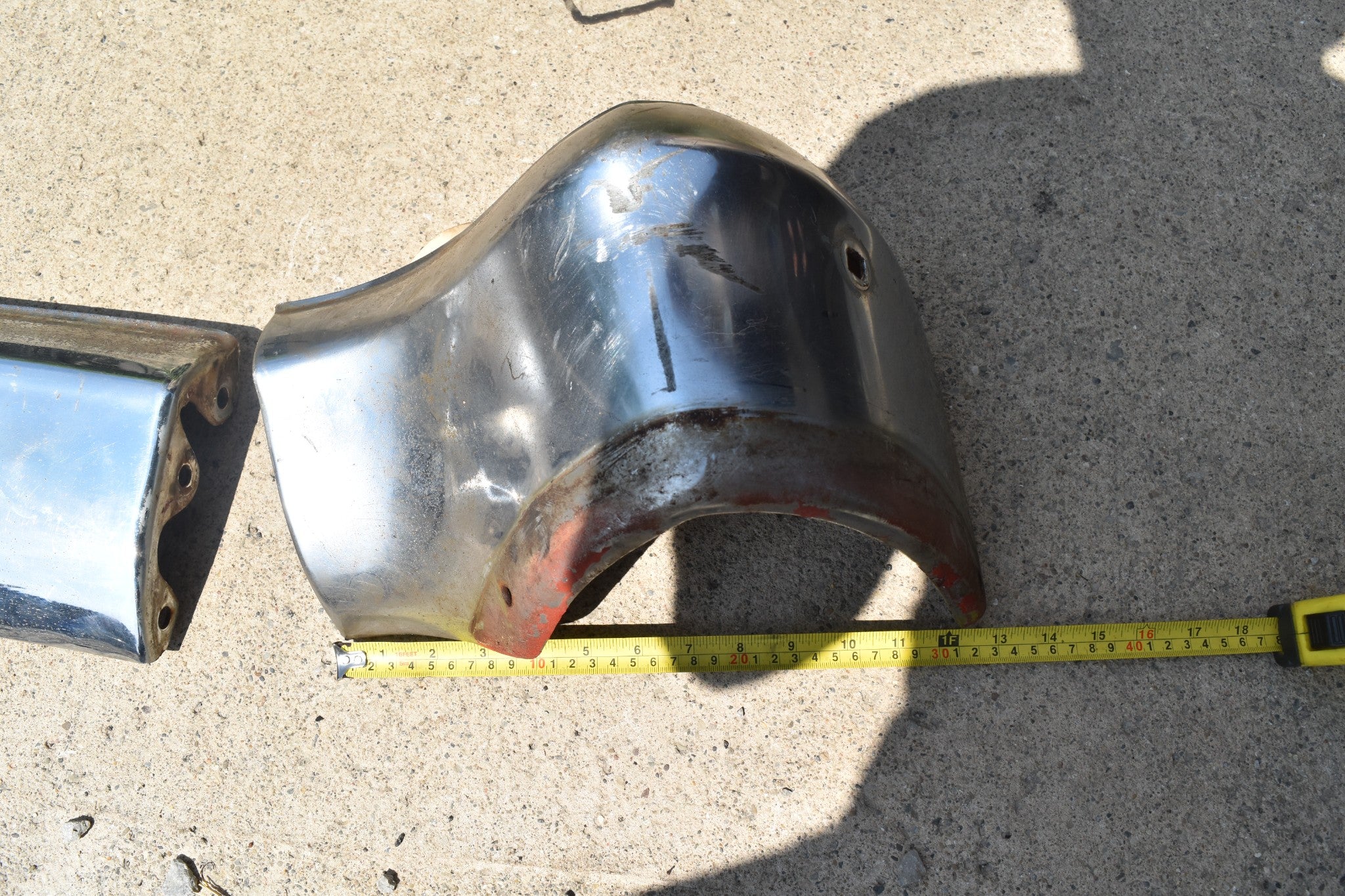 1956 CHEVY CHEVROLET REAR CENTER ENDS BUMPER BEL AIR SEDAN 150 210 56 ...