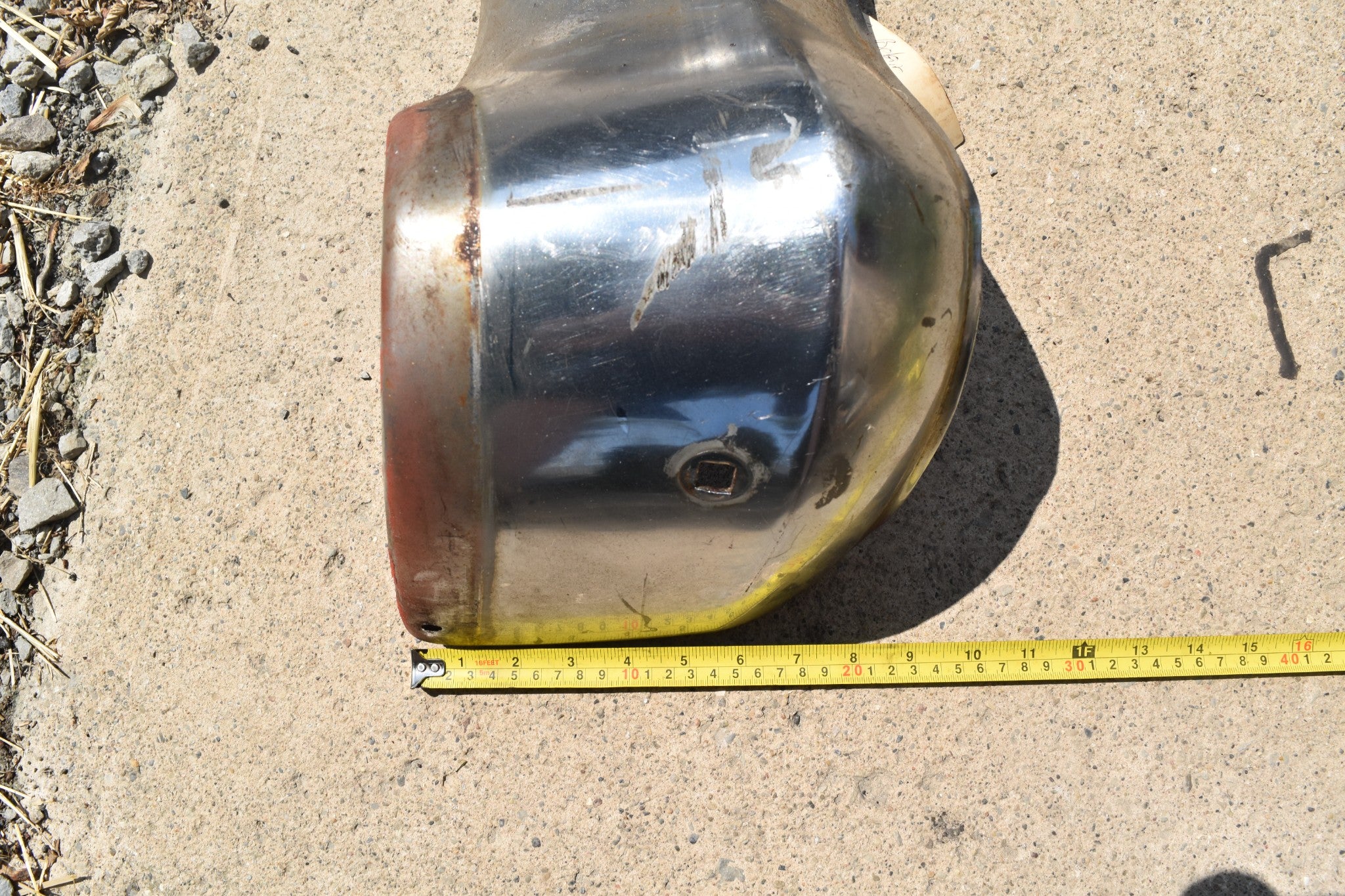 1956 CHEVY CHEVROLET REAR CENTER ENDS BUMPER BEL AIR SEDAN 150 210 56 ...