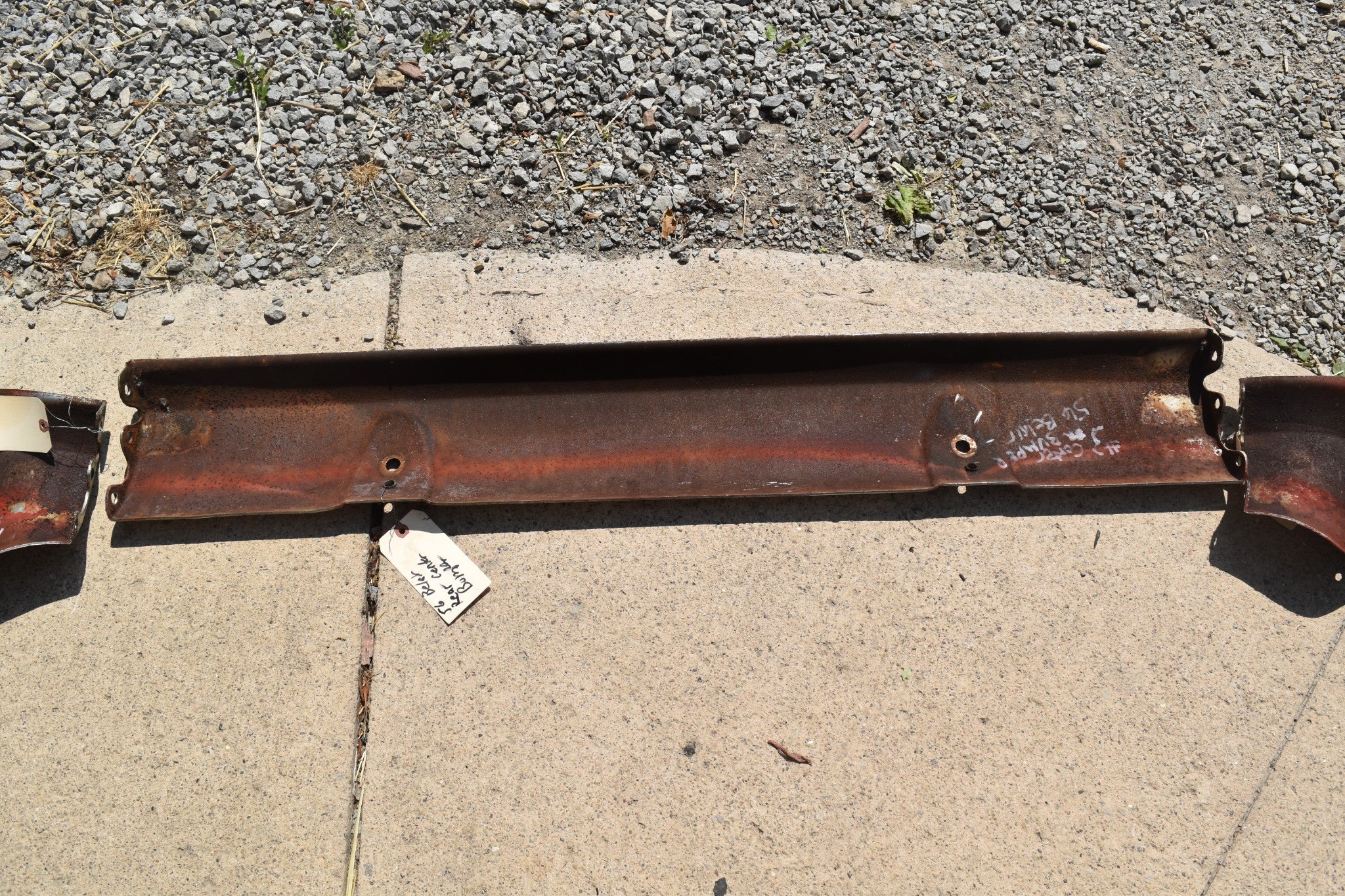 1956 CHEVY CHEVROLET REAR CENTER ENDS BUMPER BEL AIR SEDAN 150 210 56 ...