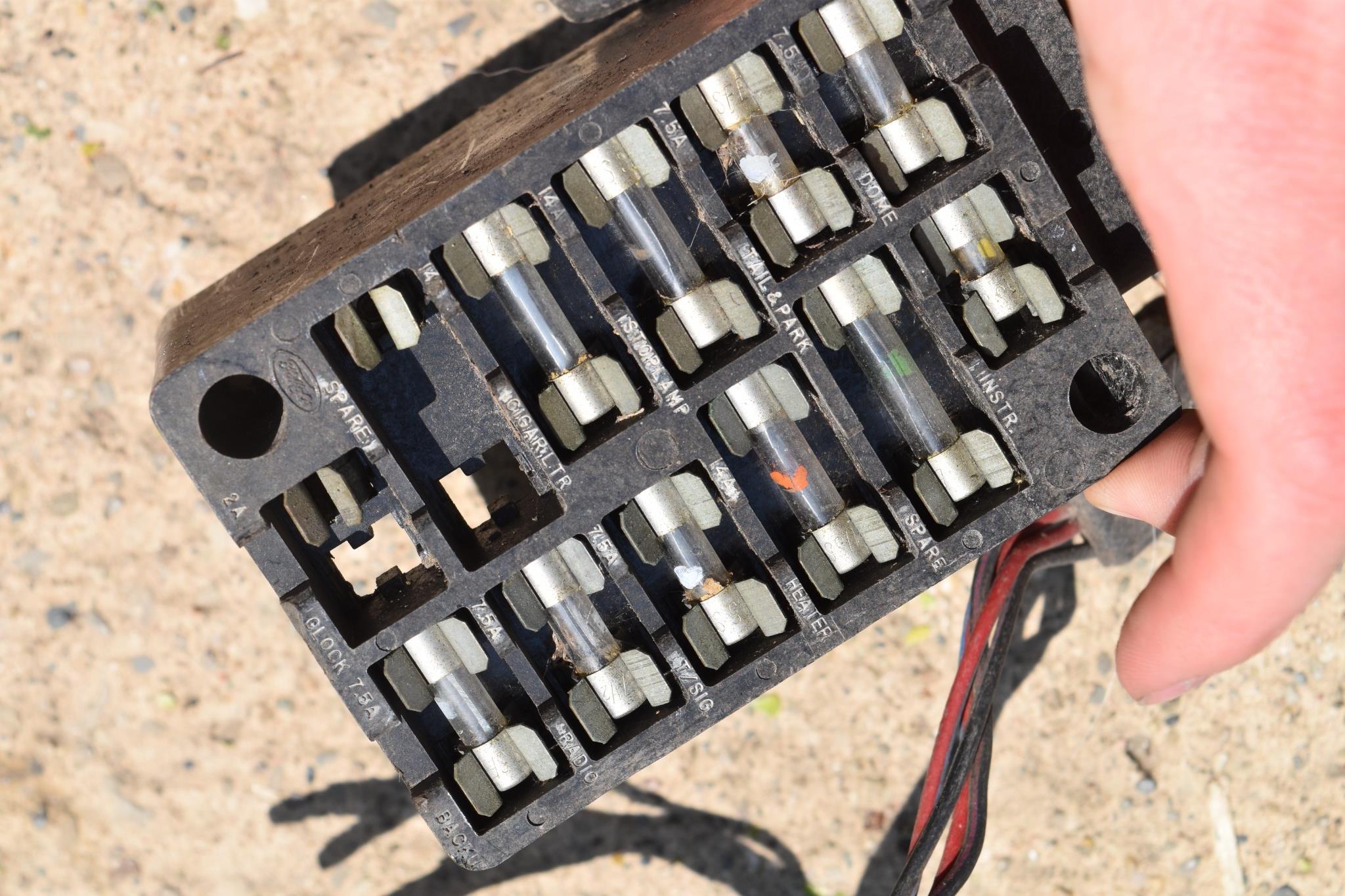 1964 Ford Galaxie XL Under Dash Wiring Harness Fuse Box Loom Wire 64 ...