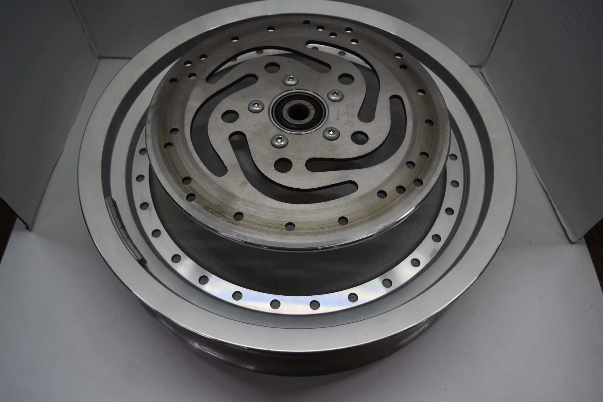 HARLEY-DAVIDSON GENUINE SOFTAIL FATBOY SOLID FRONT WHEEL 16X3 WITH ROT ...