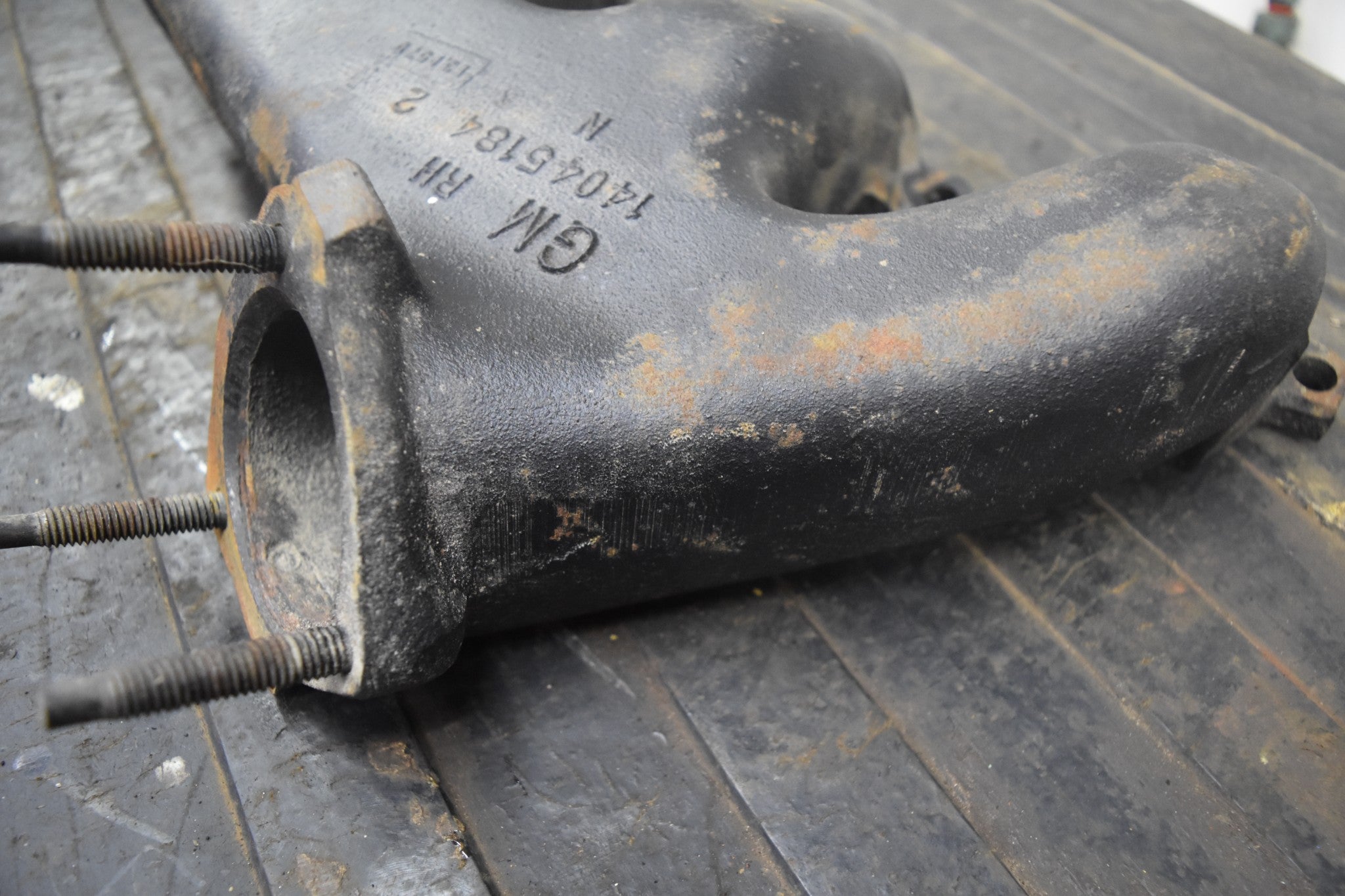 1965 1990 366 427 GMC CHEVY BIG BLOCK ENGINE EXHAUST MANIFOLD 14045184 ...